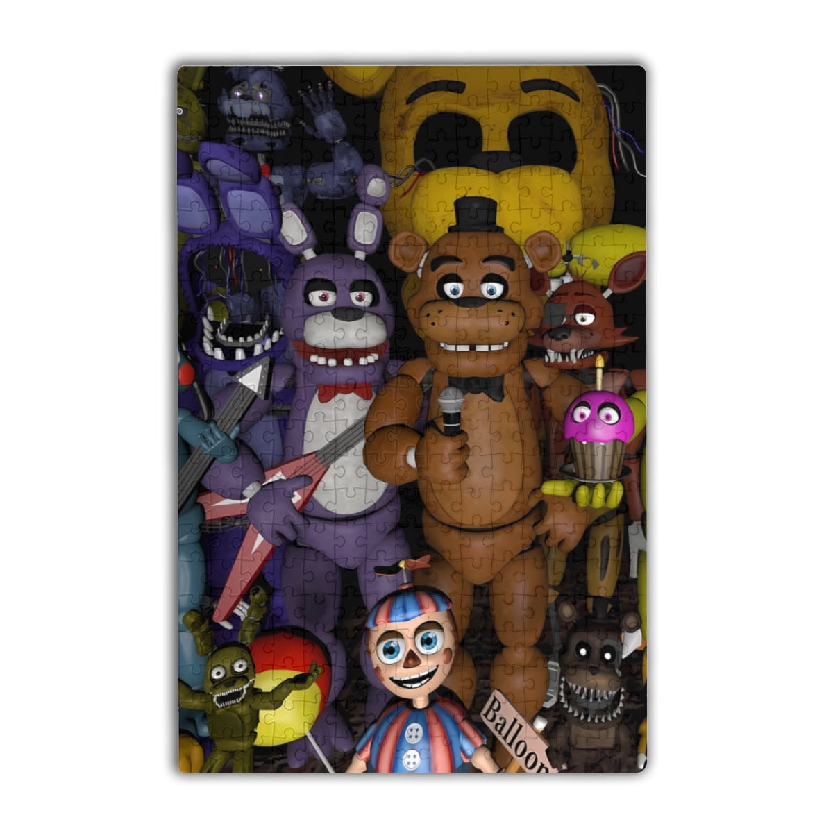 Five Nights at Freddy's Jigsaw Puzzle 300 Pieces, Cartoon Perfect Interlocking Dust-Free ...