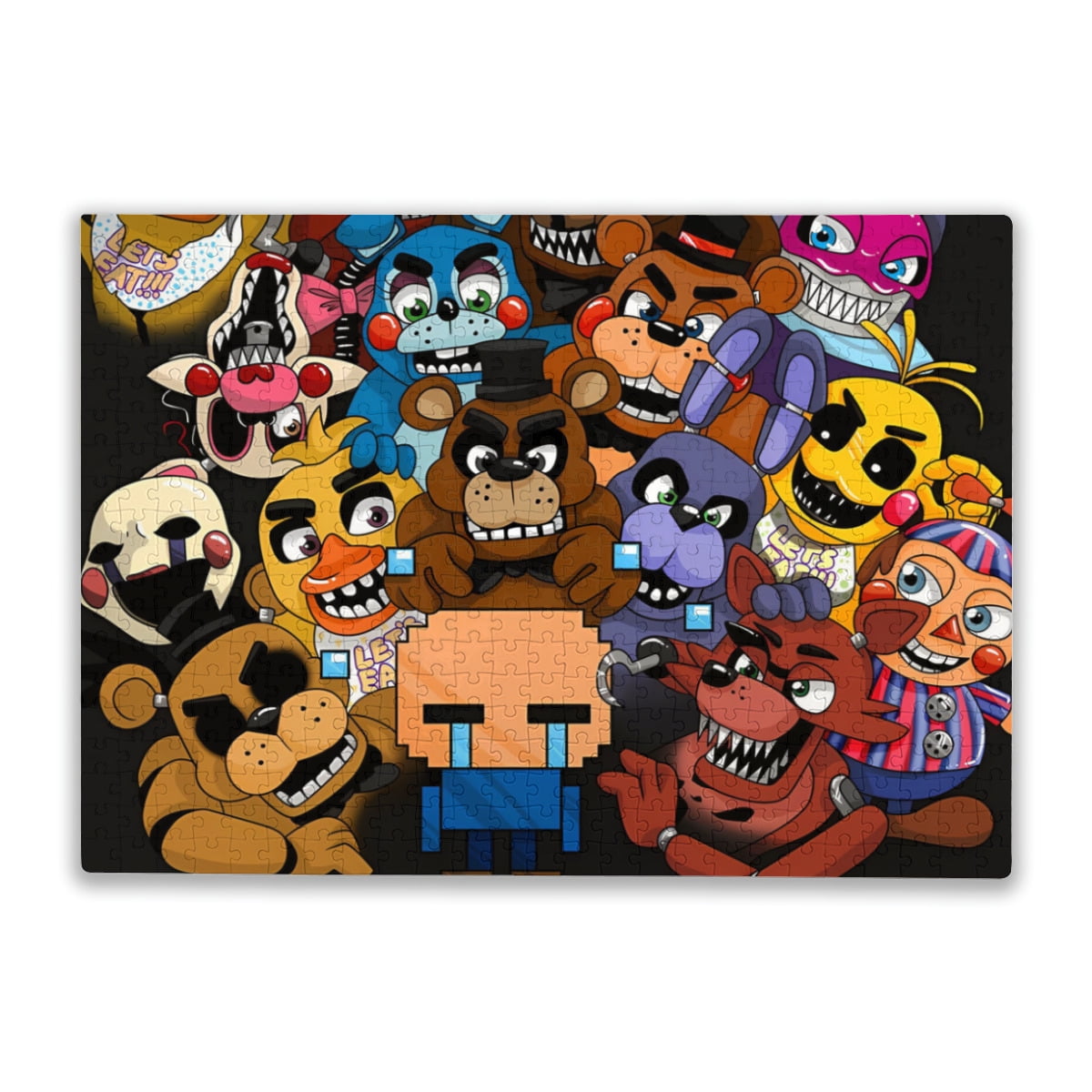 Five Nights at Freddy's Jigsaw Puzzle 500 Pieces, Cartoon Perfect Interlocking Dust-Free ...