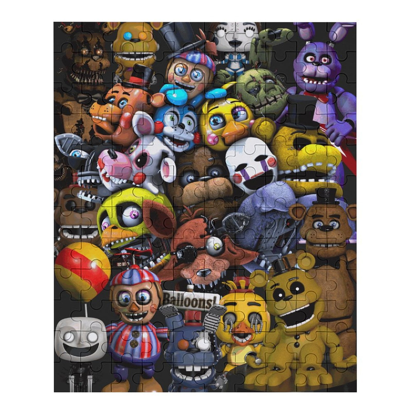 Five Nights at Freddy's Jigsaw Puzzle Toy Cartoon Anime Interlocking ...