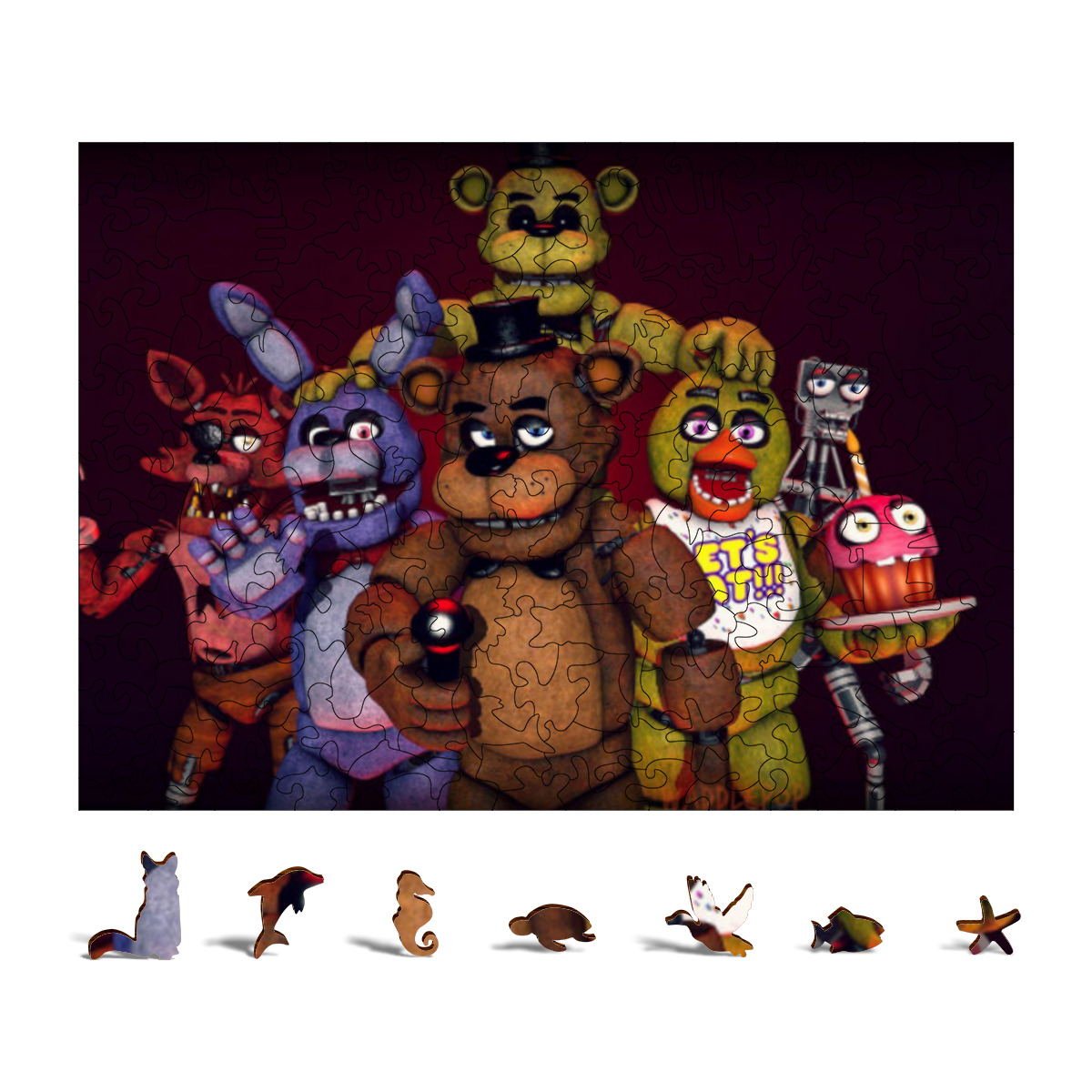 Five Nights at Freddy's Jigsaw Puzzles for Teens and Adults, for Boys and Girls,11”x8” - Walmart.com