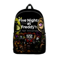 "FNAF Bookbag Combo Set: Five Nights at Freddy's 16"" 5-Piece Backpack ...