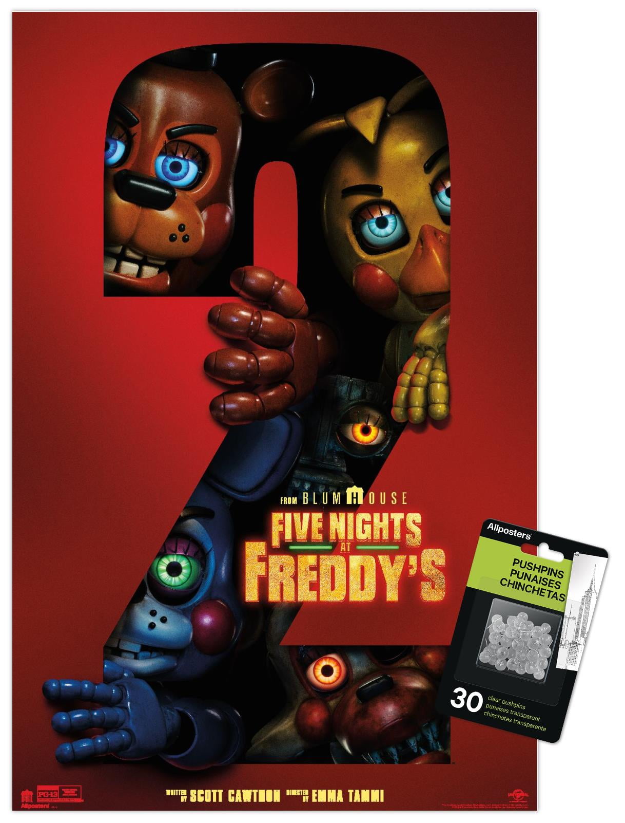 Five Nights at Freddy's Movie 2 (2025) - Withered One Sheet Wall Poster ...
