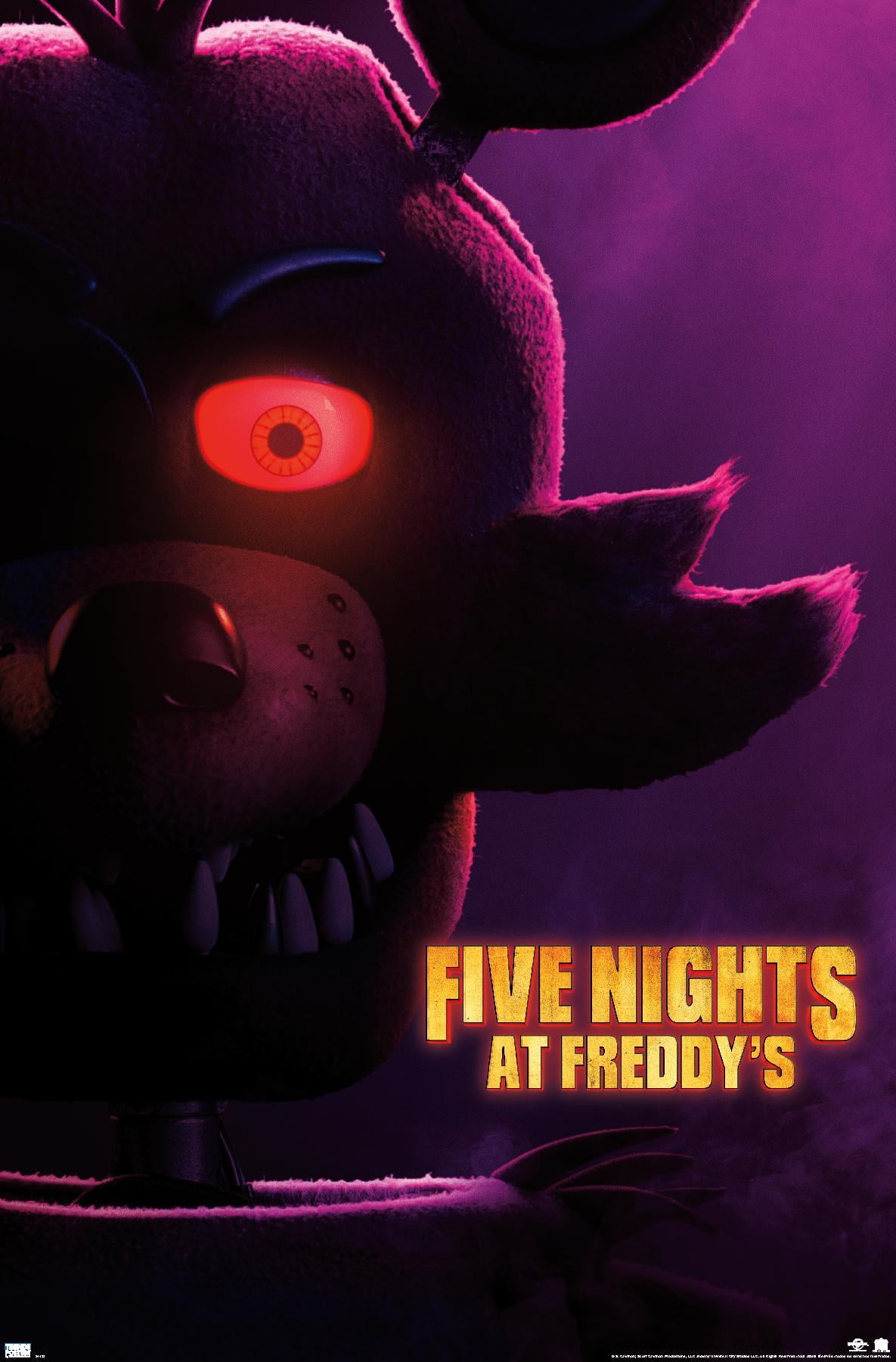 Five Nights at Freddy's Movie - Foxy One Sheet Wall Poster, 22.375" x ...