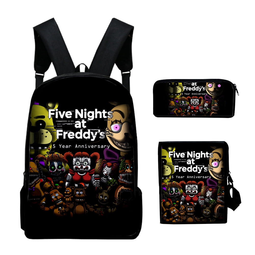 Five Nights at Freddy's Movie Merch Bag Backpack Three Piece bag suit ...