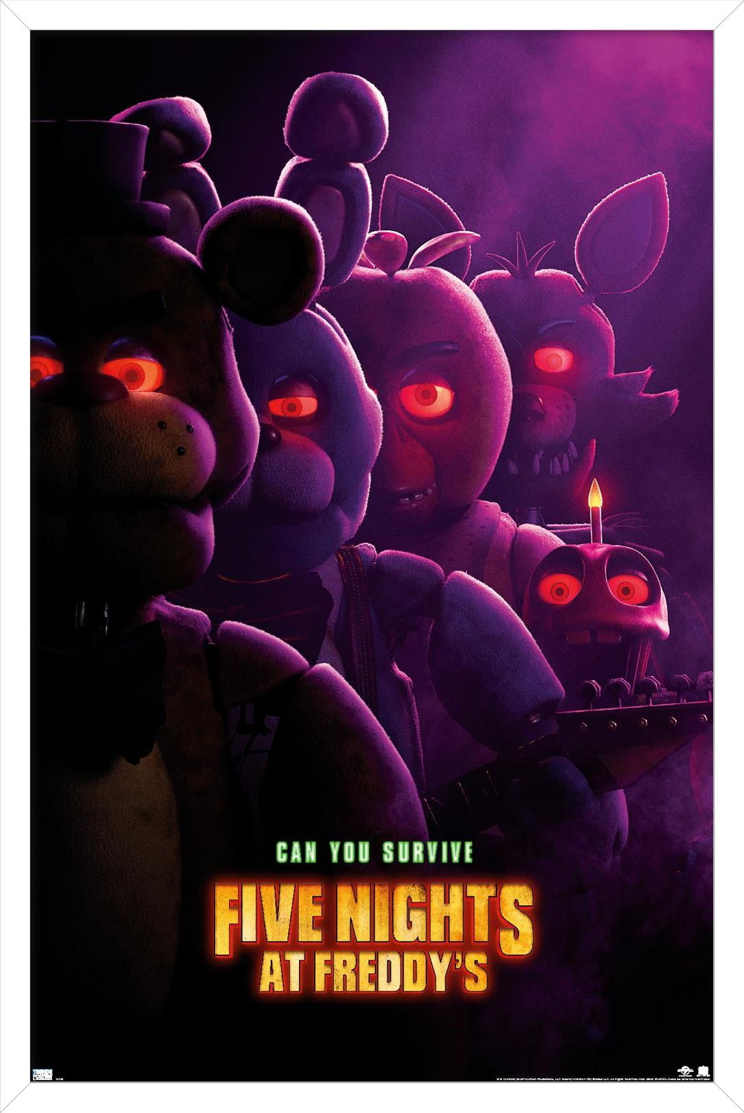 Five Nights at Freddy's Movie - Teaser One Sheet Wall Poster, 14.725" x 22.375" Framed - Walmart.com