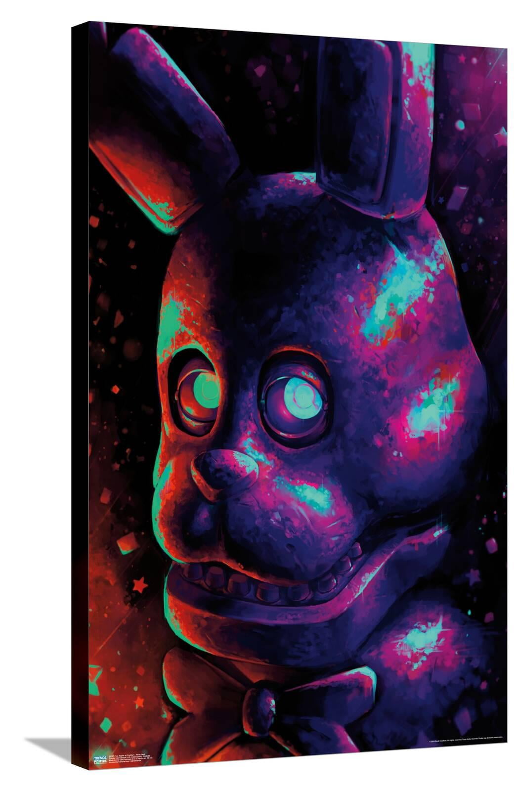 Five Nights at Freddy's - Neon Heat Canvas Wall Poster, 22.375" x 34 ...