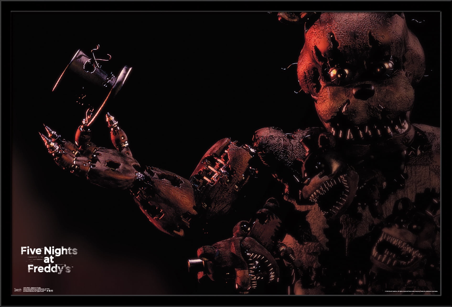 Five Nights at Freddy's - Nightmare Freddy Wall Poster, 22.375" x 34 ...
