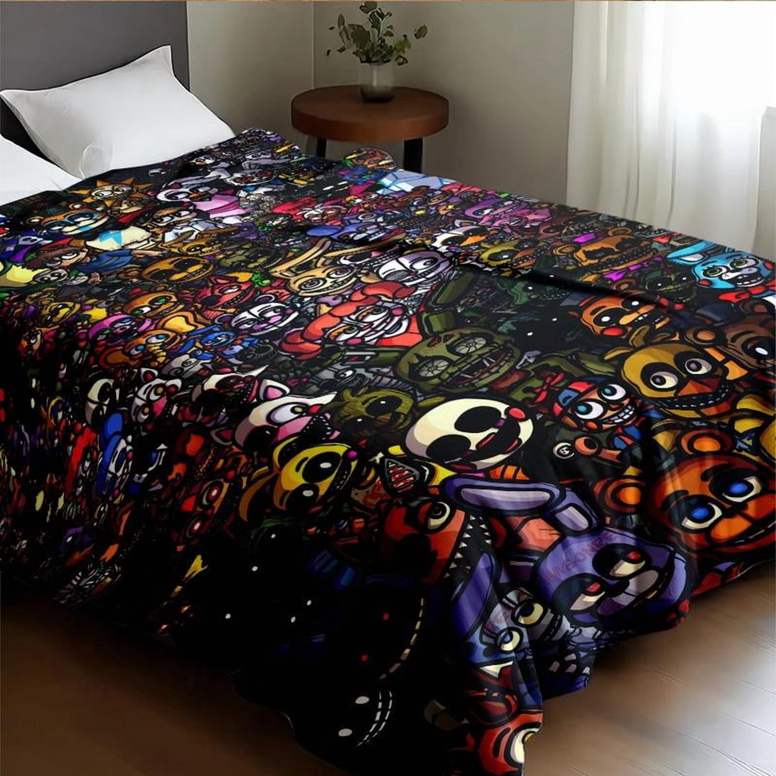 Five Nights at Freddy's Pattern Blanket, Various Cartoon Character ...