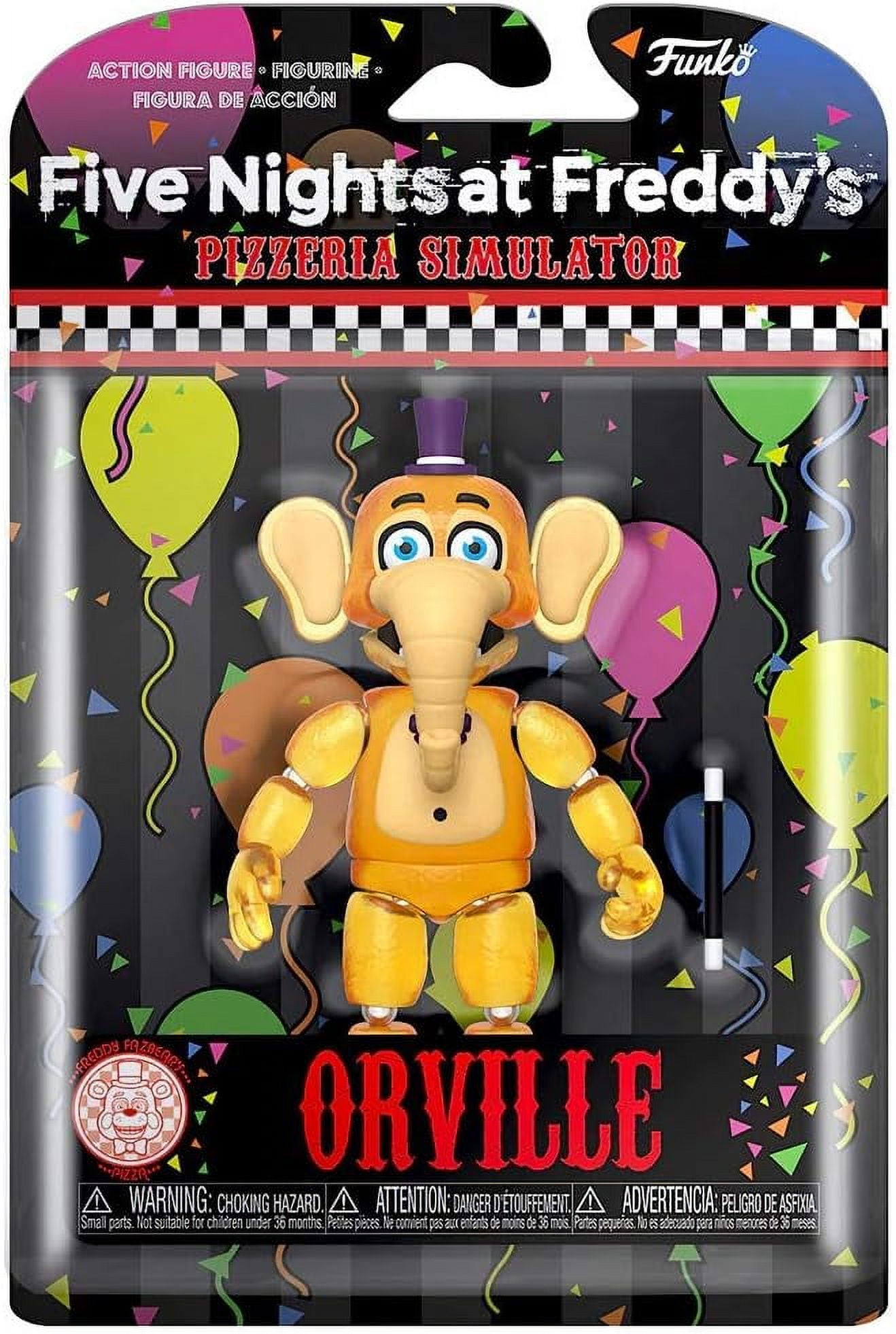 Five Nights at Freddy s Pizza Simulator Orville Elephant Action Figure Walmart