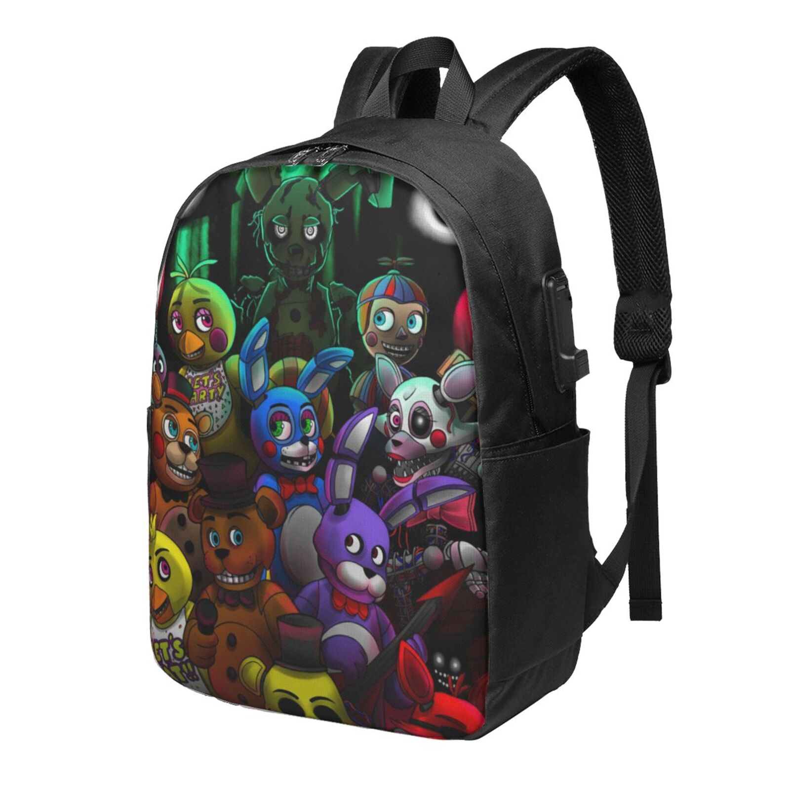 Five Nights at Freddy's Poster USB Backpack 17 in Casual Lightweight ...