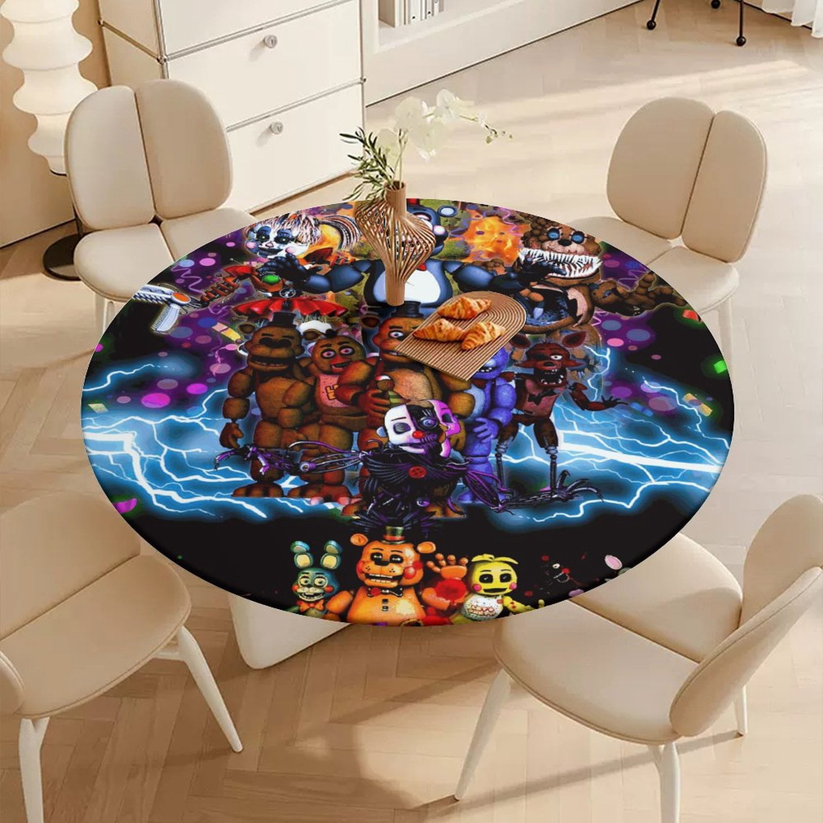 Five Nights at Freddy's Round waterproof Oxford tablecloth 130cm ...