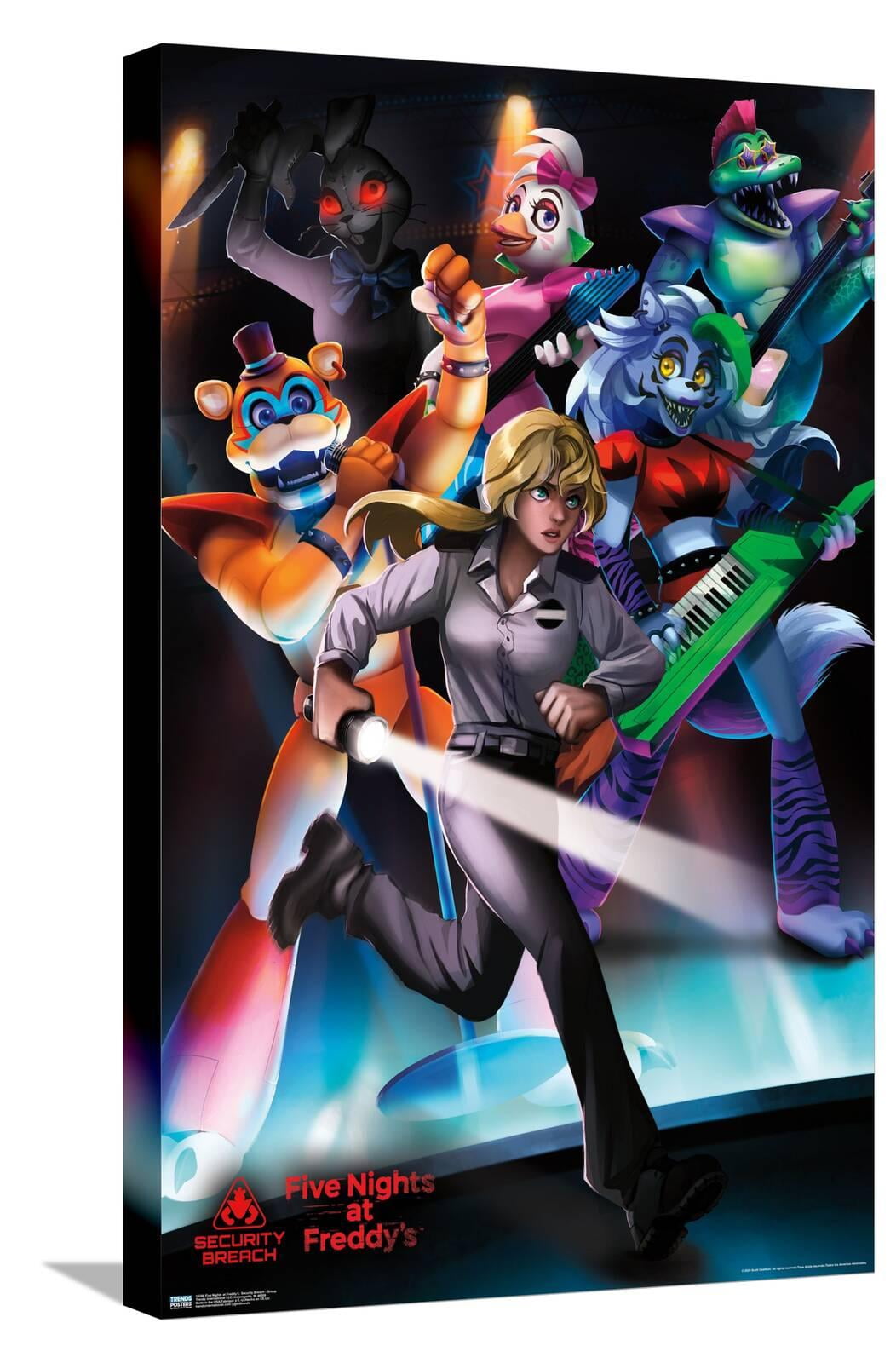 Five Nights at Freddy's: Security Breach - Group Canvas Wall Poster, 14 ...