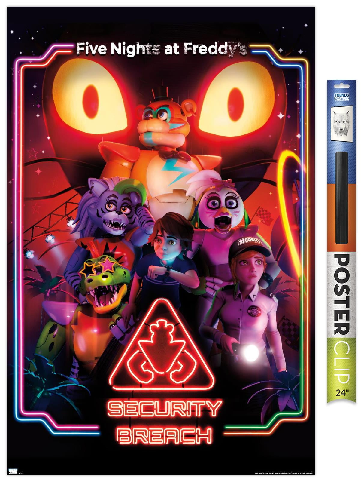 Five Nights at Freddy's: Security Breach - Key Art Wall Poster, 22.375 ...