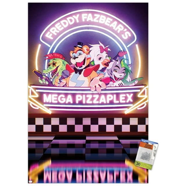 Five Nights at Freddy's: Security Breach - Mega Pizzaplex Wall Poster ...