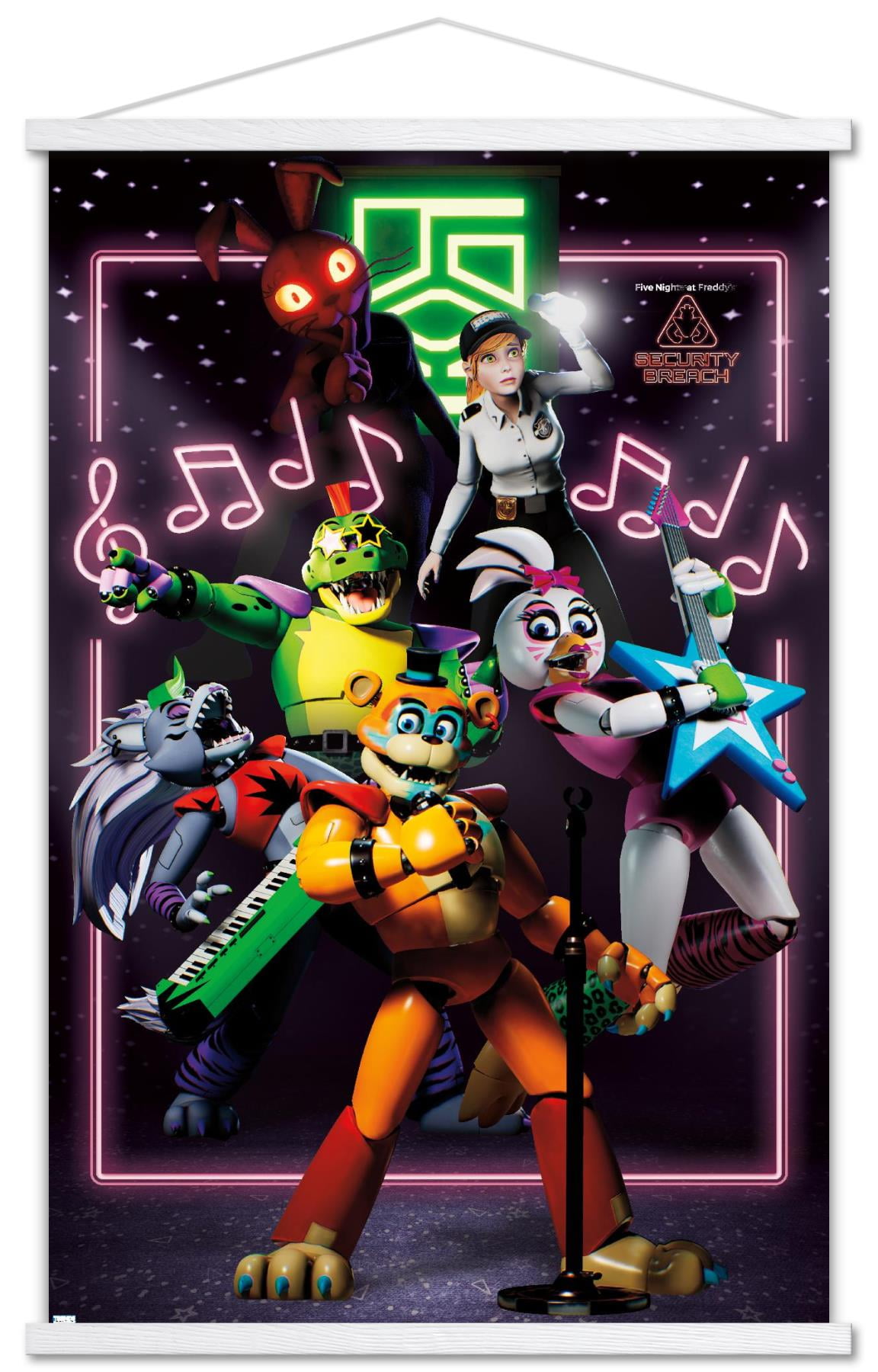 Five Nights at Freddy's: Security Breach - The Band Wall Poster with ...
