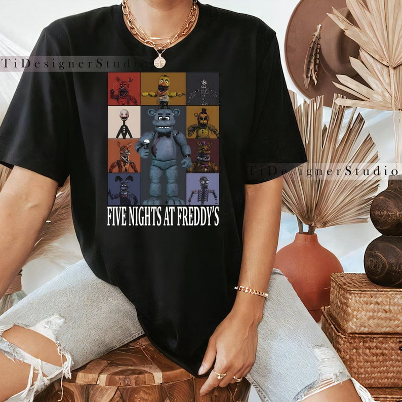 Five Nights at Freddy's Shirt Gift Merch for Video Game Fans, Freddy ...