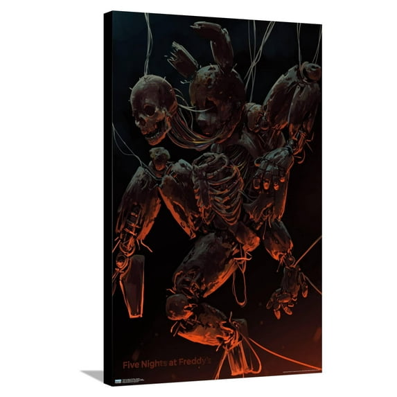 Five Nights at Freddy's - Skeleton Canvas Wall Poster, 22.375" x 34 ...