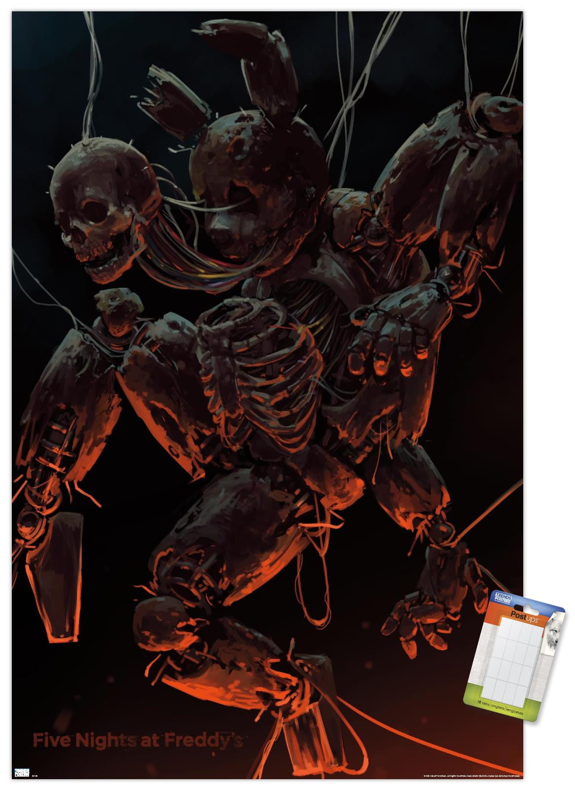 Five Nights at Freddy's - Skeleton Wall Poster, 22.375" x 34" - Walmart.com