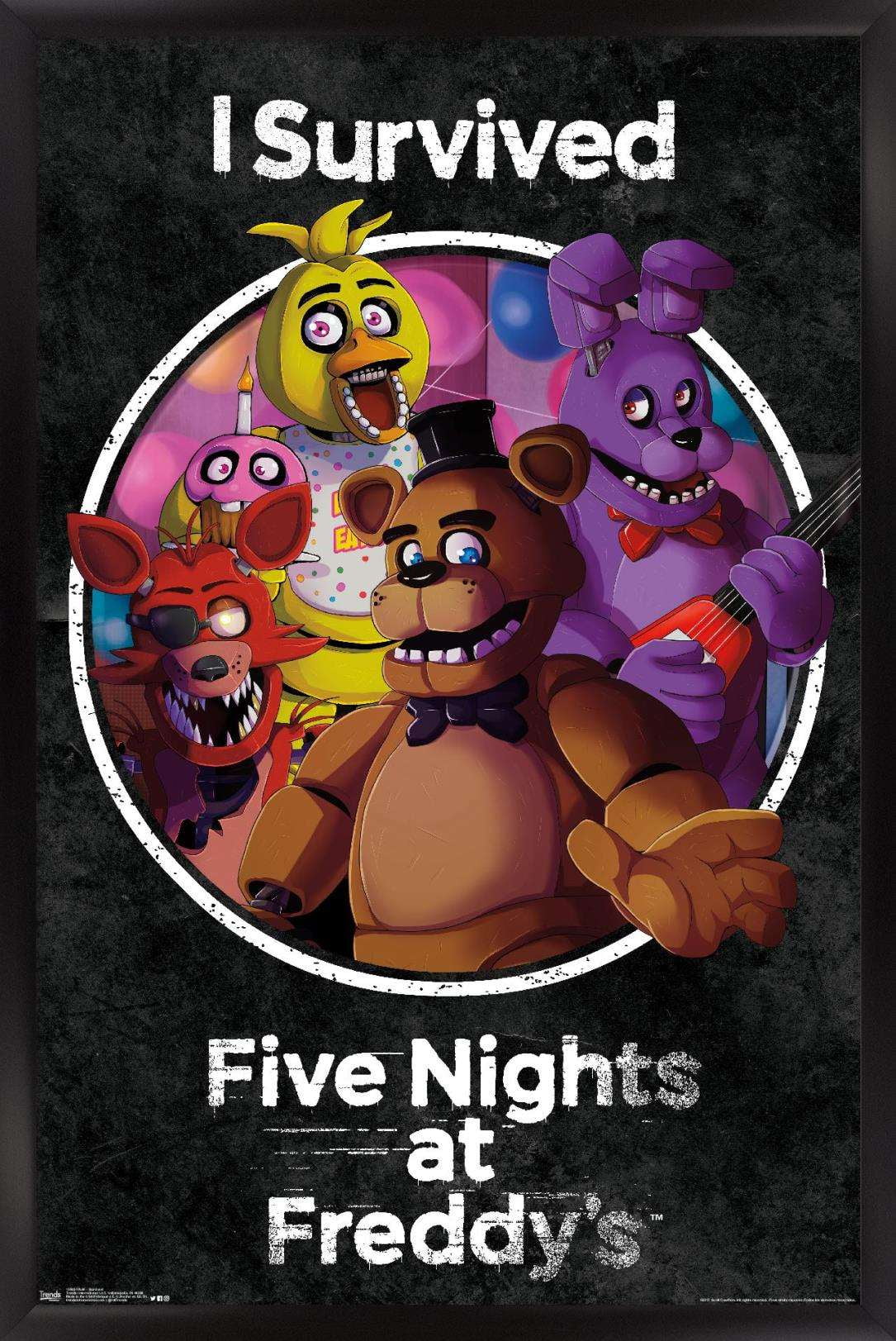Five Nights at Freddy's - SurVived Wall Poster, 14.725" x 22.375 ...
