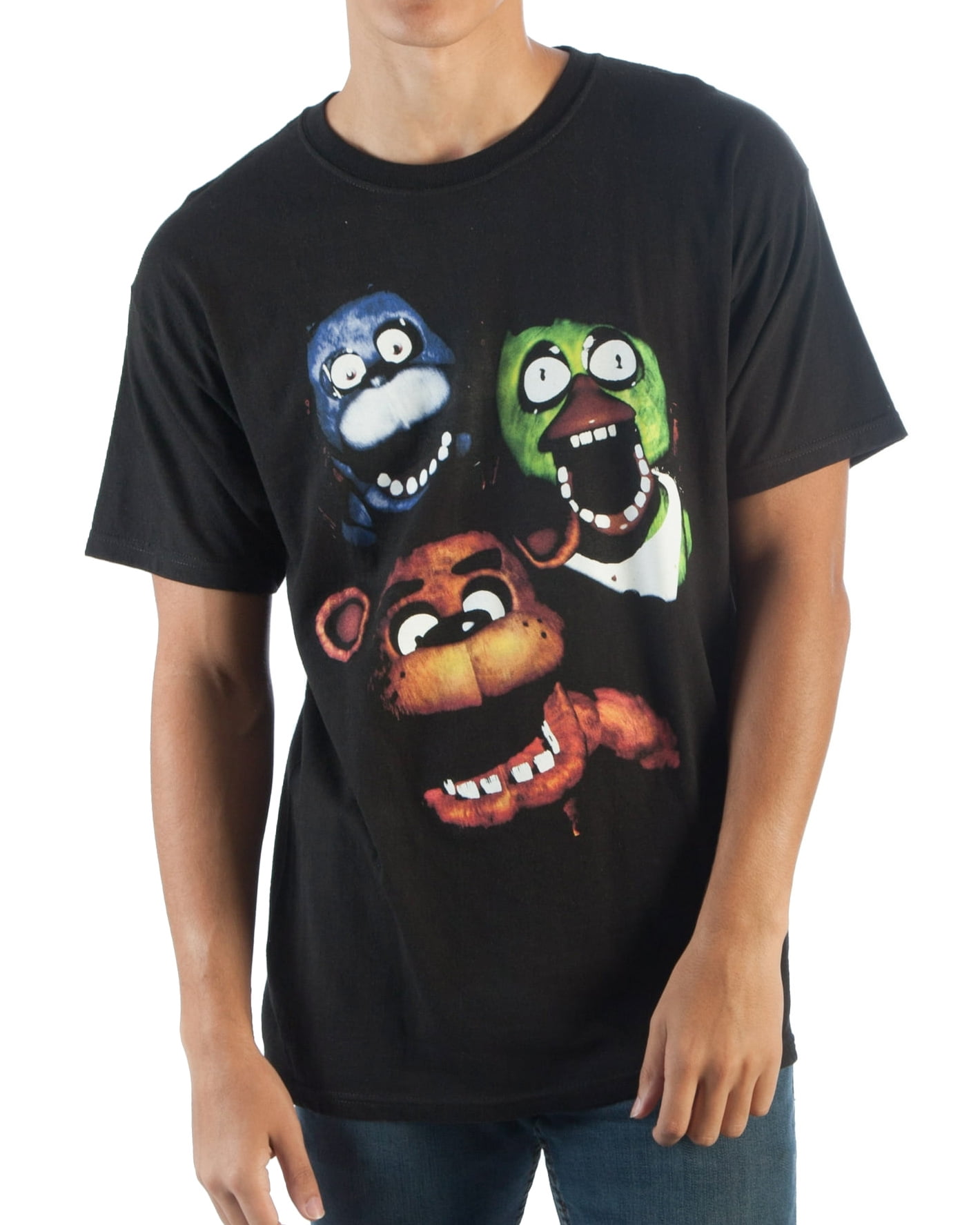 Five Nights at Freddy's T-Shirt Men's Chica Fazbear and Bonnie Adult ...
