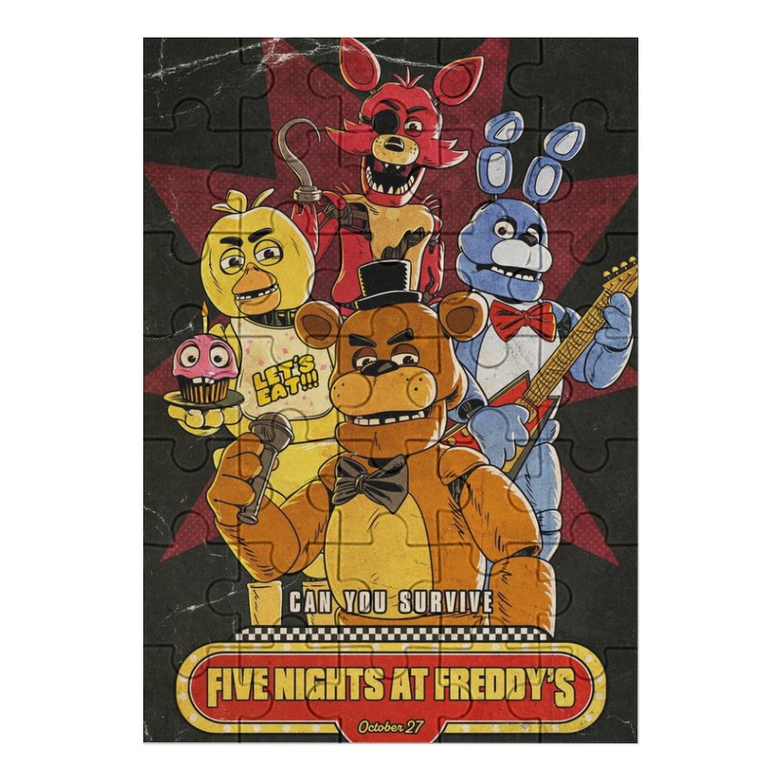 Five Nights at Freddy's Wooden Jigsaw Puzzle Toys Cartoon Jigsaw ...