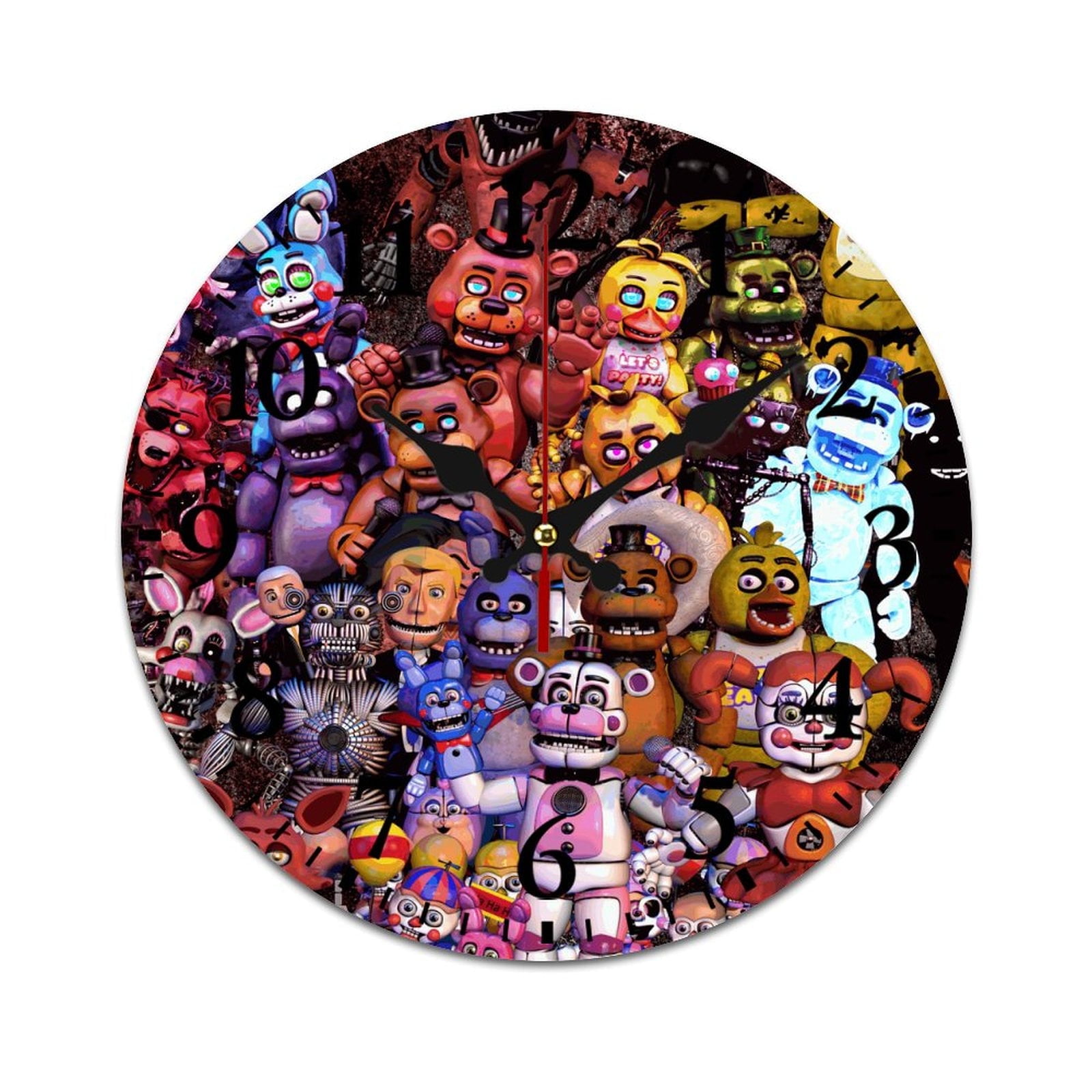 Five Nights at Freddy's wall clocks battery operated decorative 25cm/9 ...