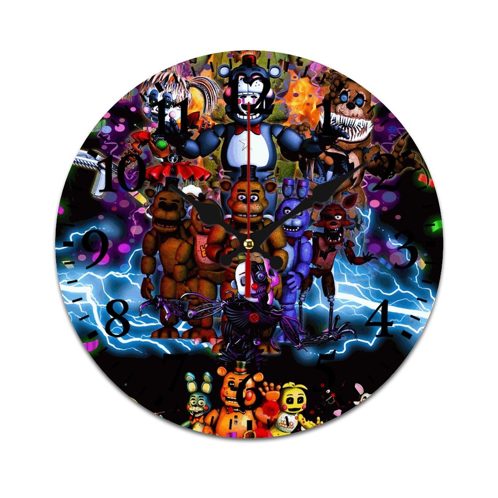 Five Nights at Freddy's wall clocks battery operated decorative 25cm/9 ...