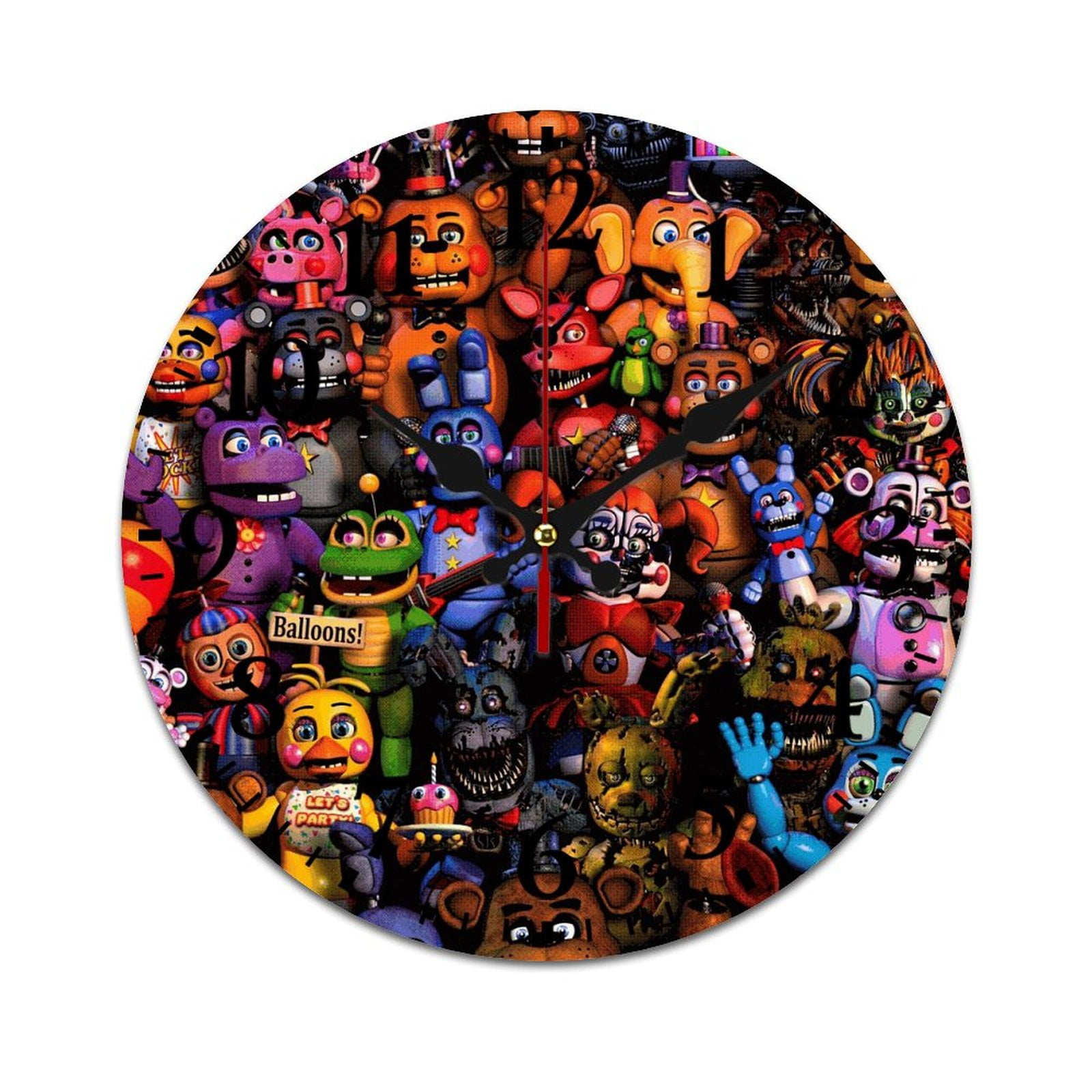 Five Nights at Freddy's wall clocks battery operated decorative 34cm/13 ...