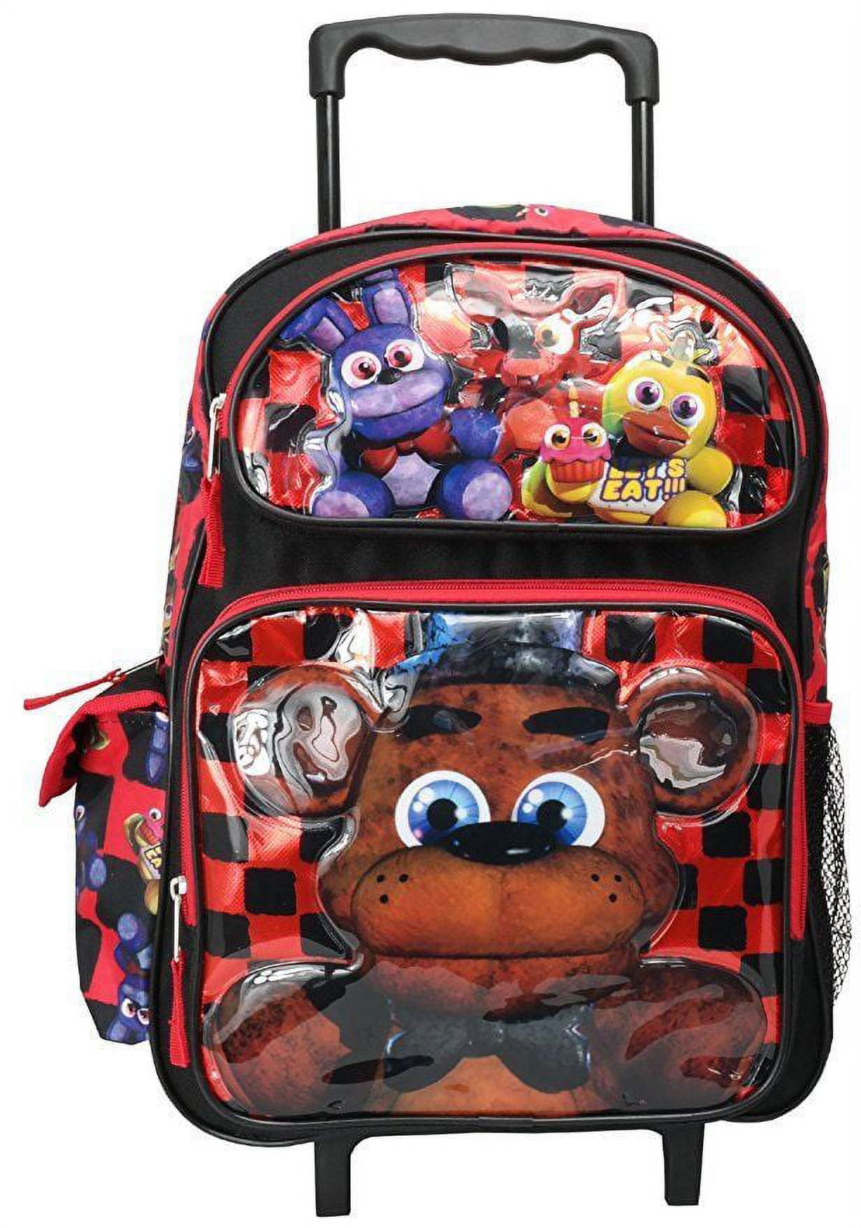 Five Nights at Freddys Bonnie Foxy Chica Large 16" Rollling Backpack ...