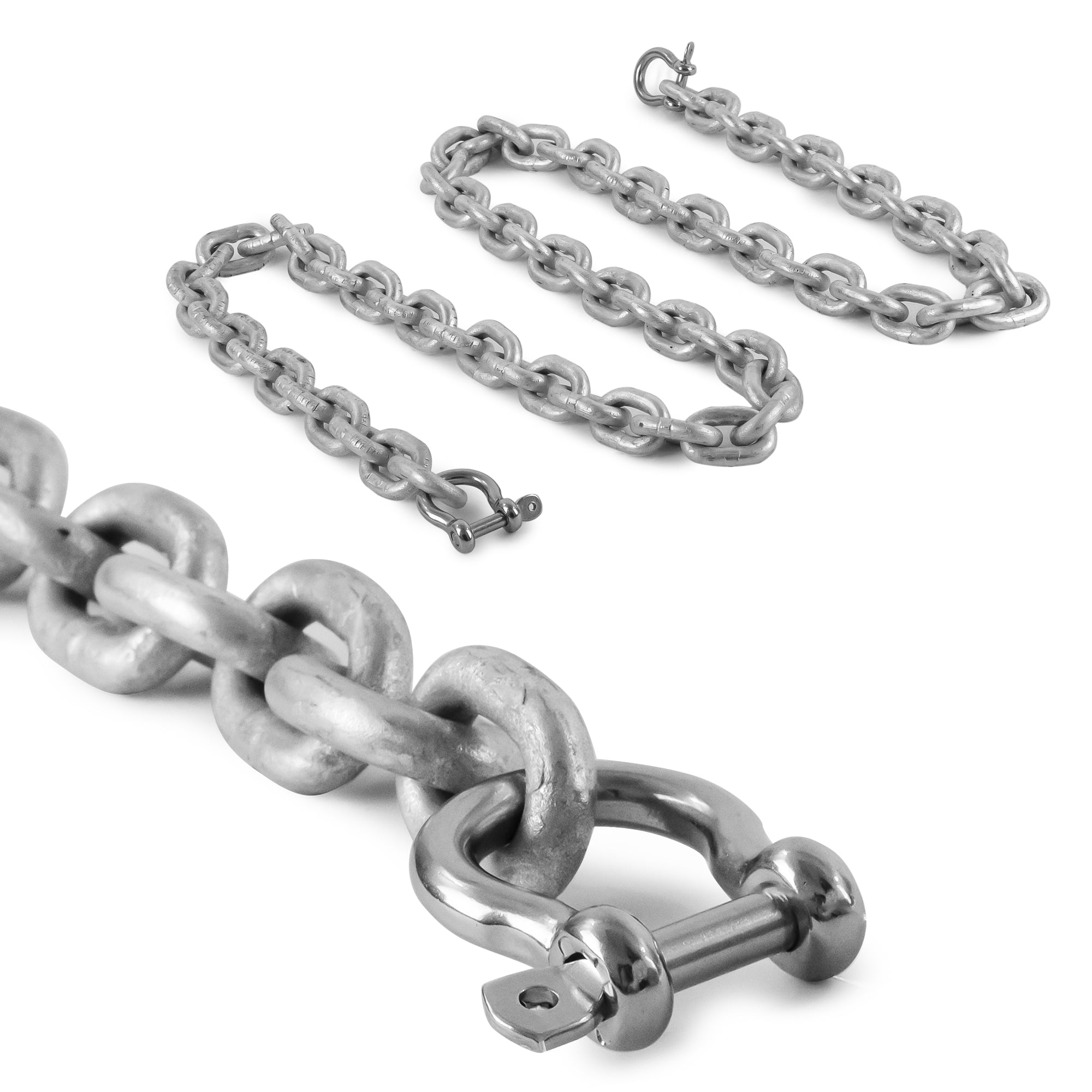 Five Oceans 1/4-Inch x 5-Foot Boat Anchor Lead Chain with Stainless ...
