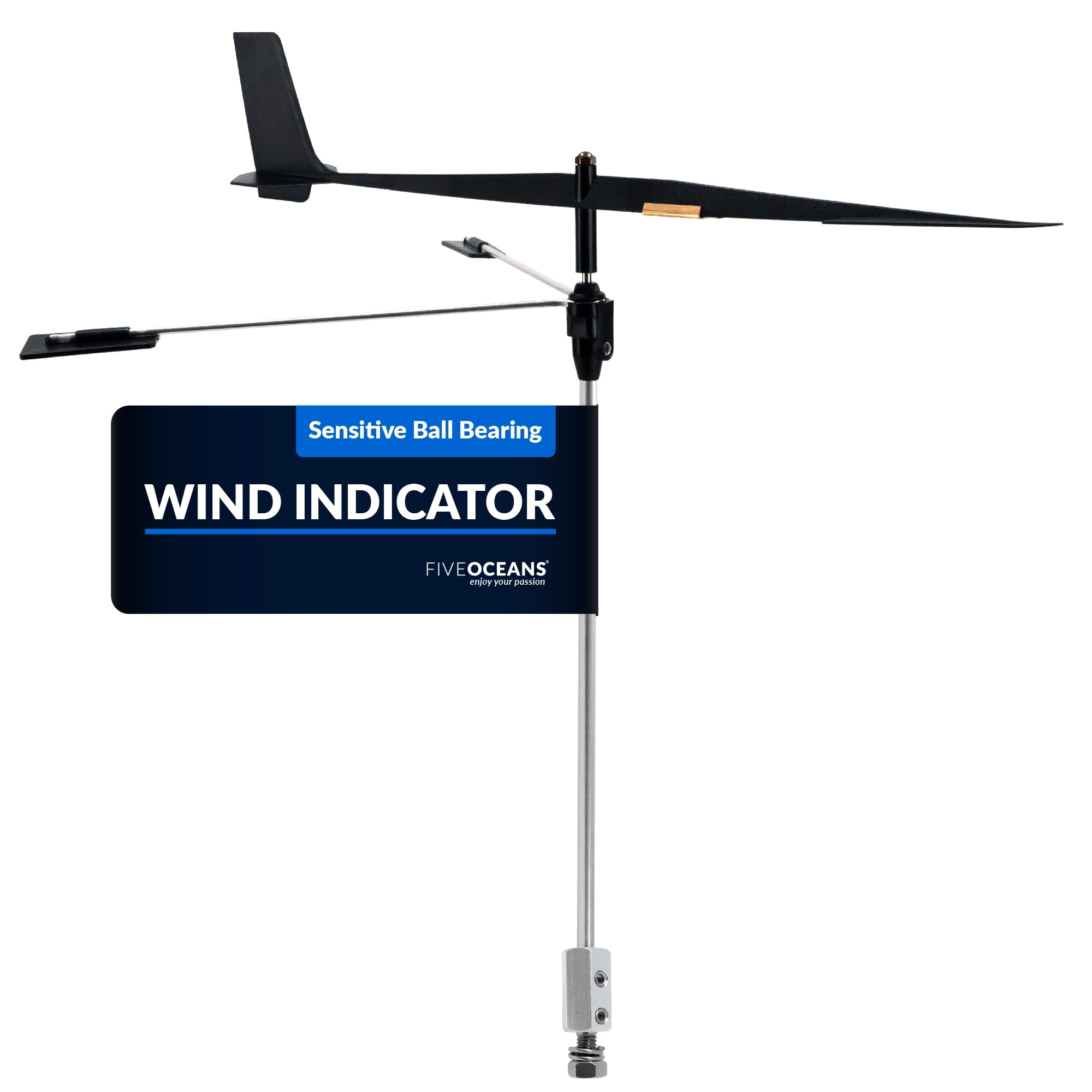 Five Oceans 14-1/2-Inch Sailing Boat Wind Direction Indicator, Wind ...