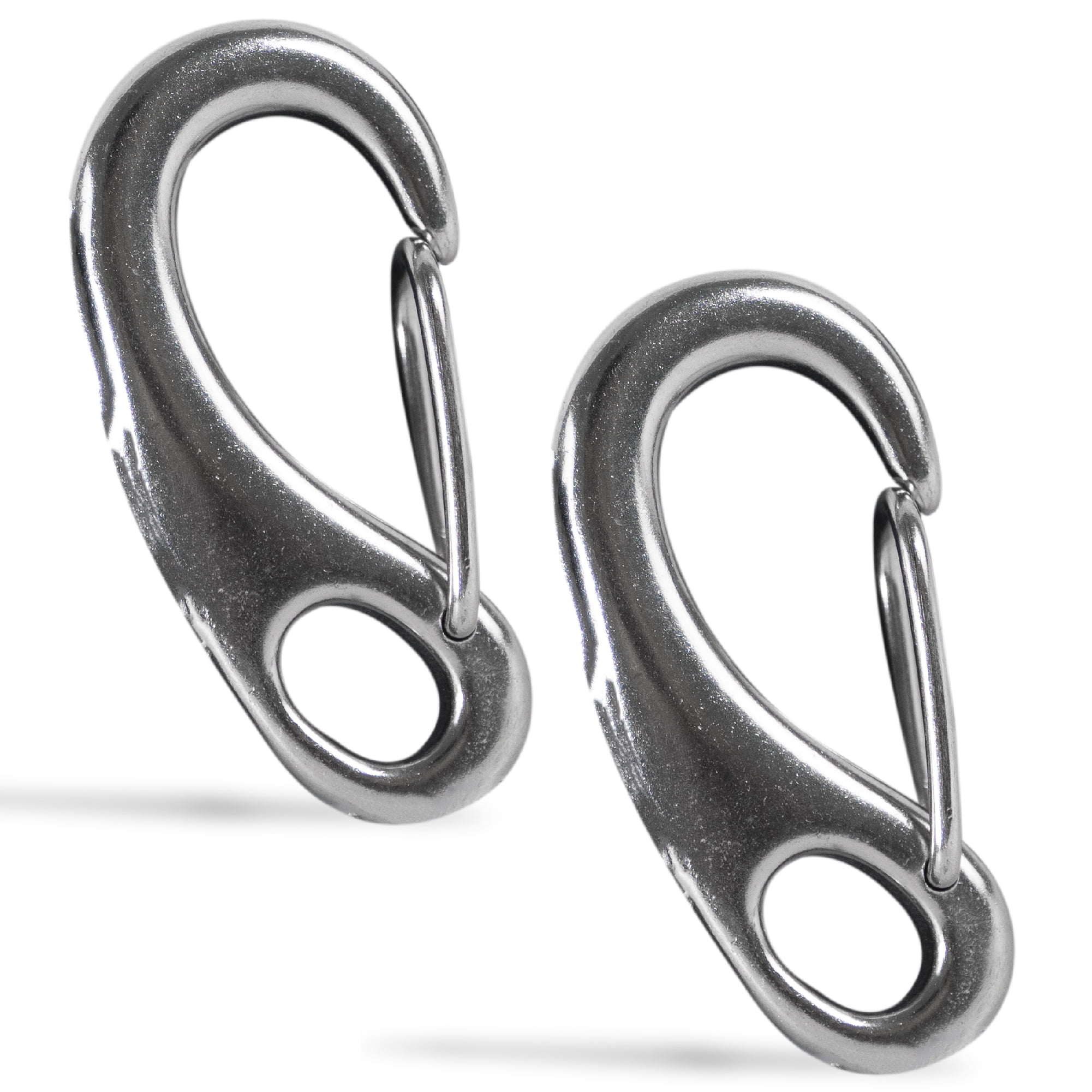 Five Oceans 2 3/4" Snap Hook, 2-Pack Spring Gate Snap Hook, 316 ...