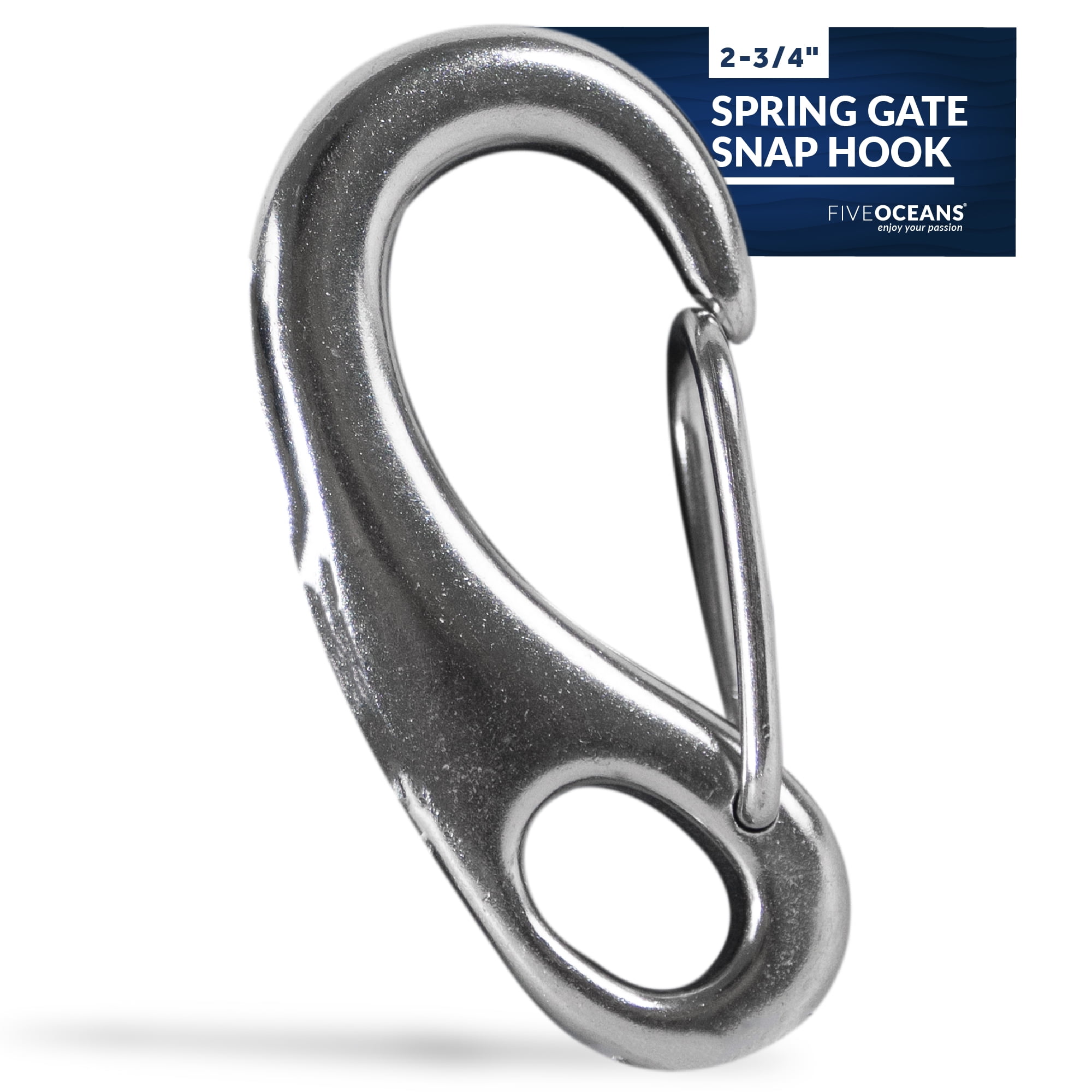 Five Oceans 2 3/4 Snap Hook, Stainless Steel Spring Gate Snap Hook for ...