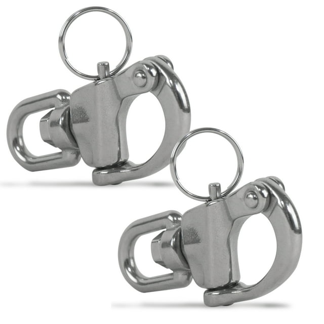 Five Oceans 2-3/4" Swivel Eye Snap Shackle Quick Release Bail Rigging ...