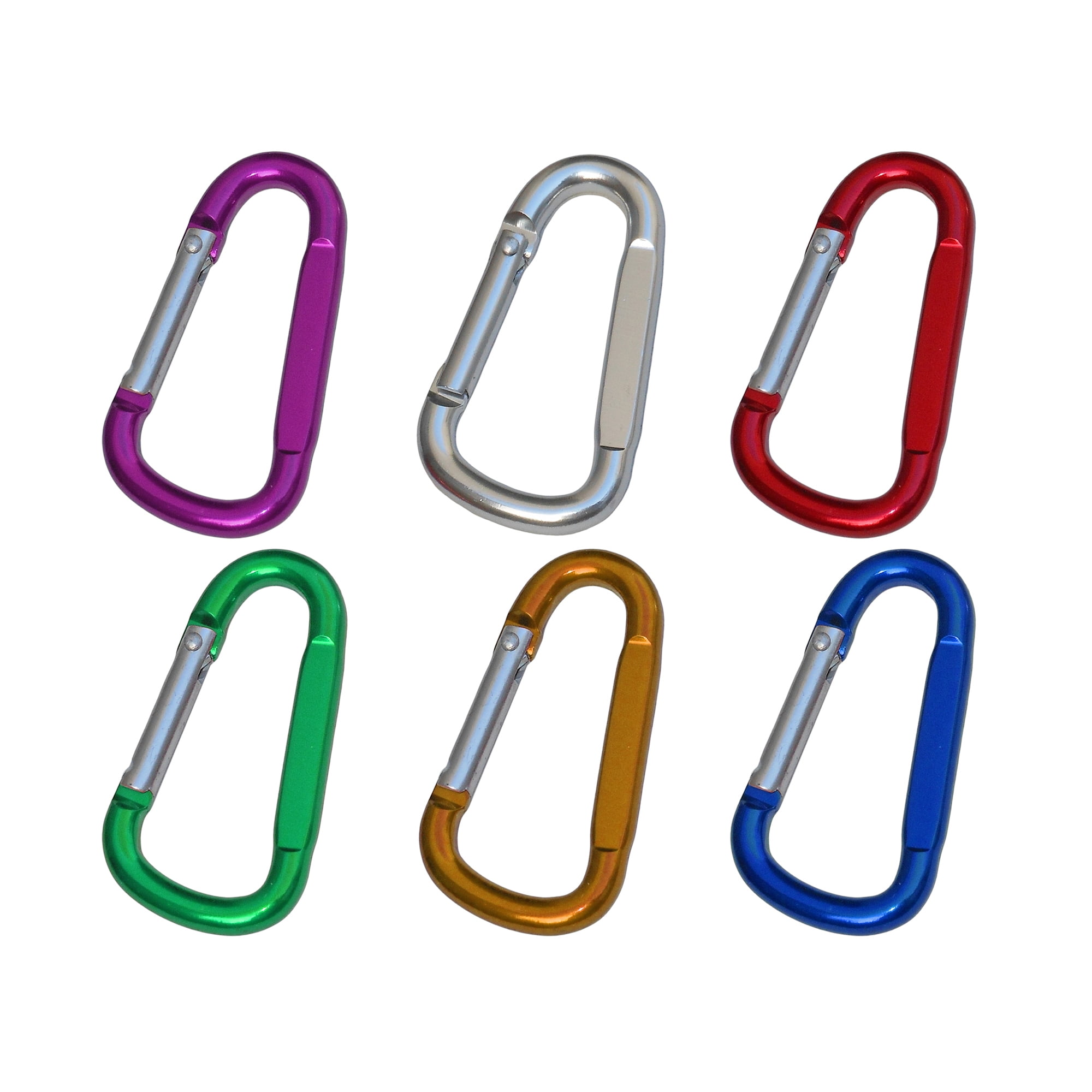 Five Oceans 2" Aluminum Carabiner D Ring, 10-Pack Carabiner Clips ...