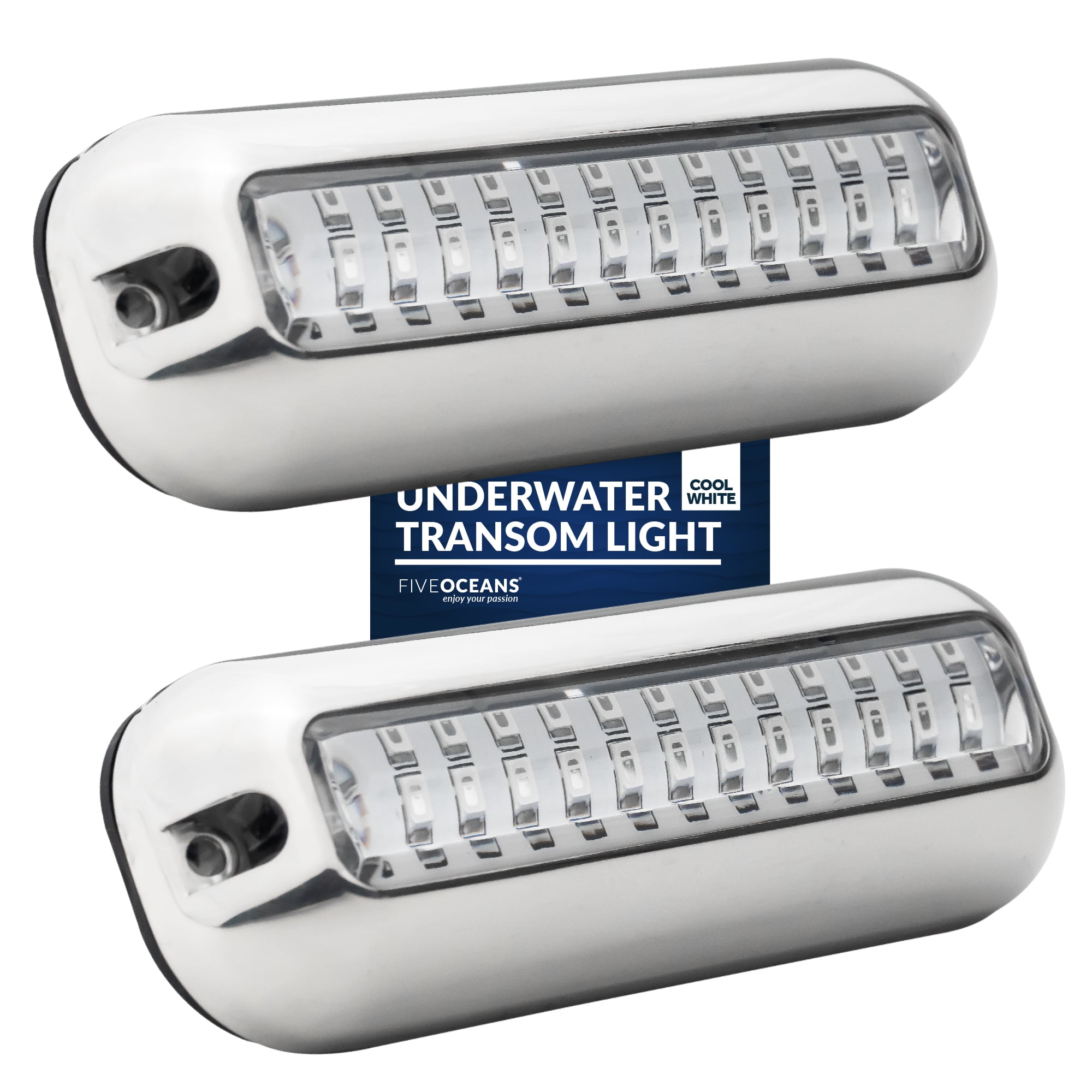 Five Oceans 2-Pack Underwater Boat Lights - Underwater Lights for Boat ...