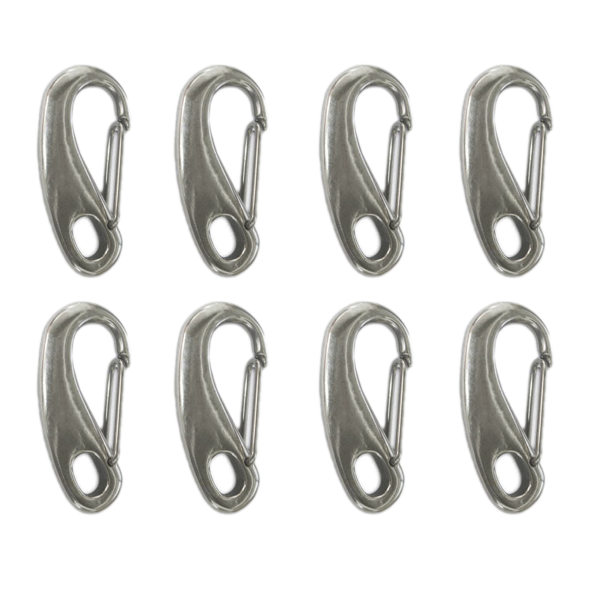 Five Oceans 2" Snap Hook, 8-Pack Spring Gate Snap Hook, 316 Stainless ...