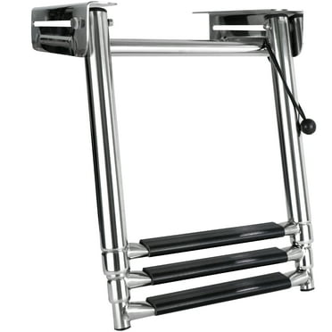 Marine City 3-Step Telescoping Swim Ladder, 304 Stainless Steel, Anti ...