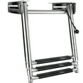 Five Oceans 3-Step Telescoping Boat Ladder, Slide Mount, UV-Stabilized ...