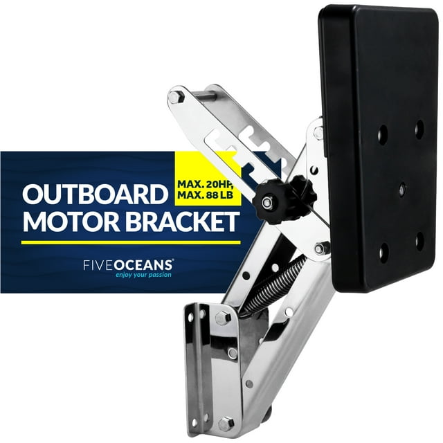 Five Oceans Adjustable Outboard Motor Bracket, 2/4-Stroke, Max. 20Hp ...