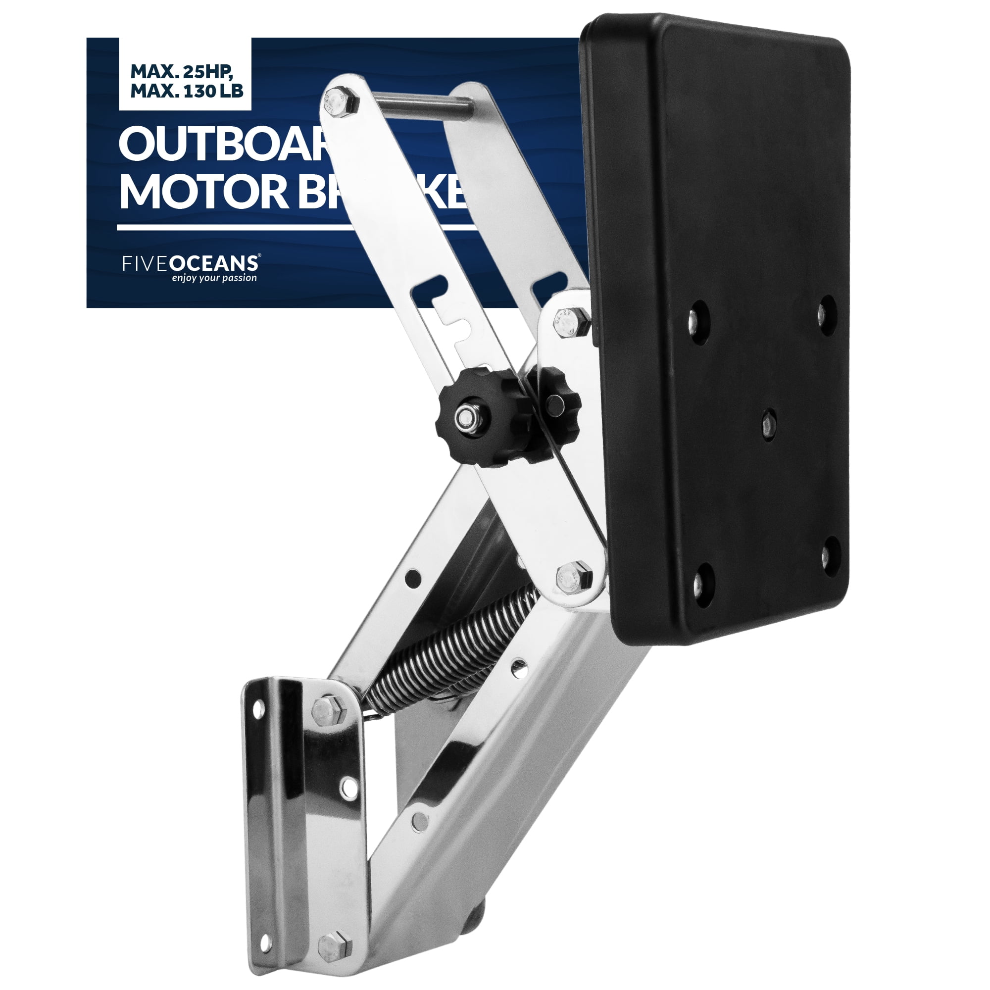 Five Oceans 316 Stainless Steel Adjustable 2 or 4-Stroke Outboard Motor ...