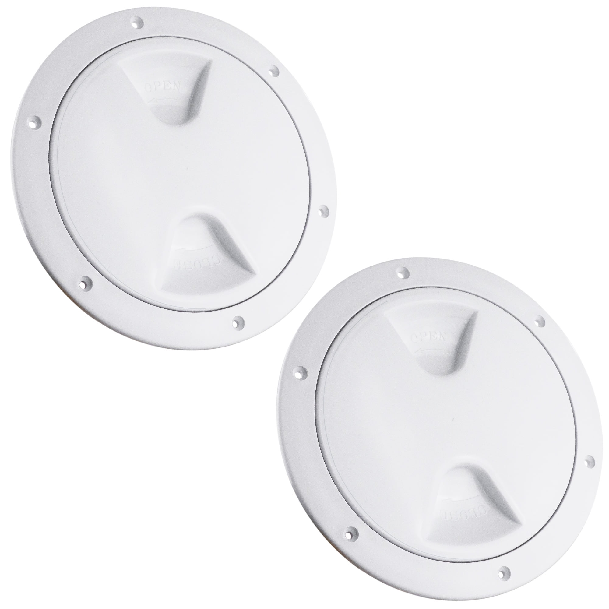 Five Oceans 4" Boat Hatch, 2-Pack Marine Round Inspection Deck Plate ...