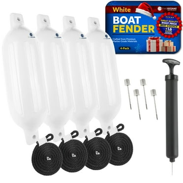 SPECSTAR EVA Boat Fenders for Docking, Boat Bumpers with Nylon Rope ...
