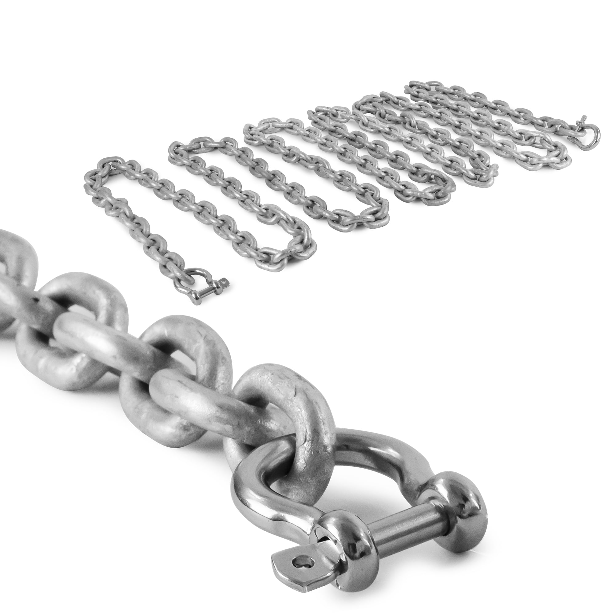Five Oceans 5/16-Inch x 15-Foot Boat Anchor Lead Chain with Stainless ...