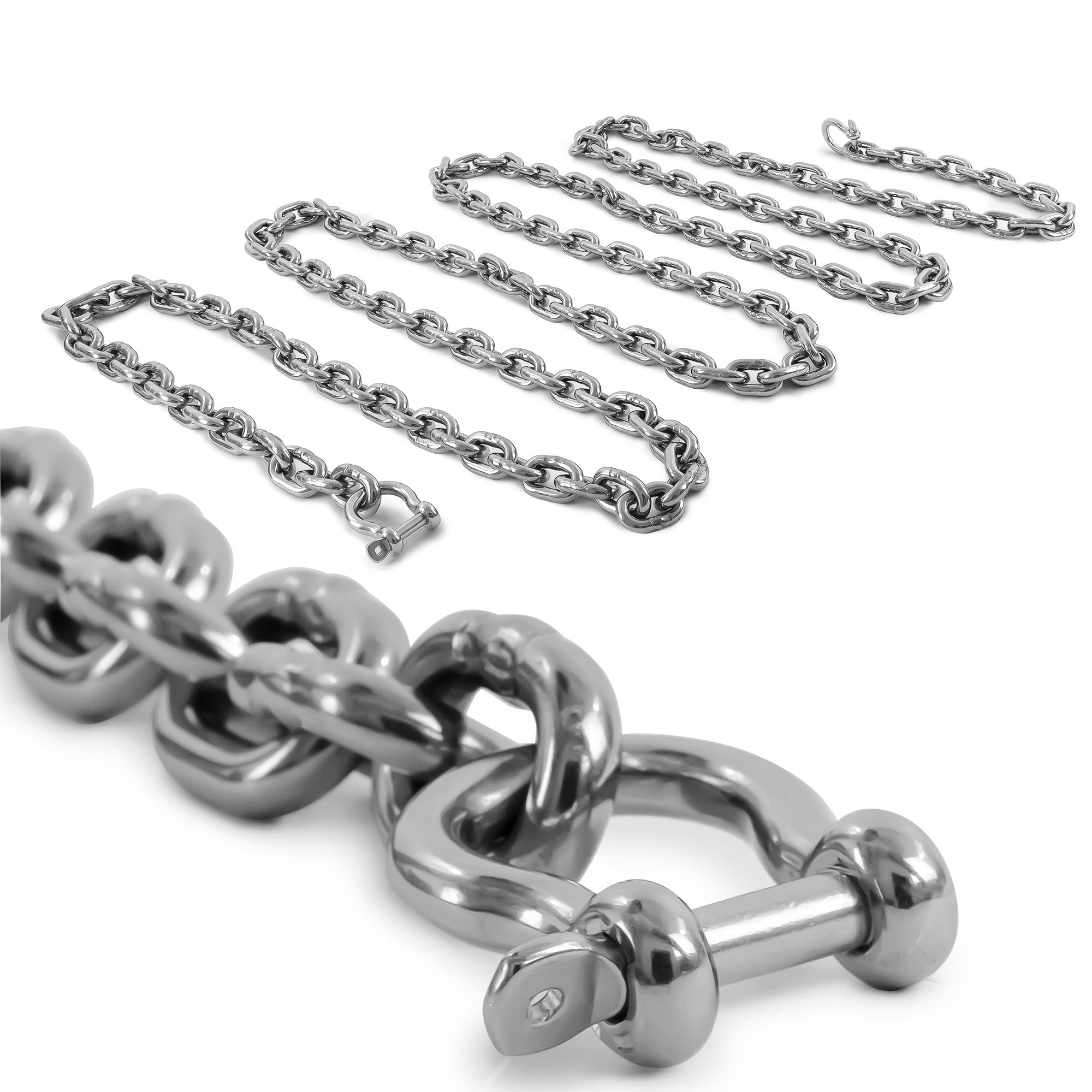 Five Oceans 5/16-Inch x 15-Foot Boat Anchor Lead Chain with Stainless ...