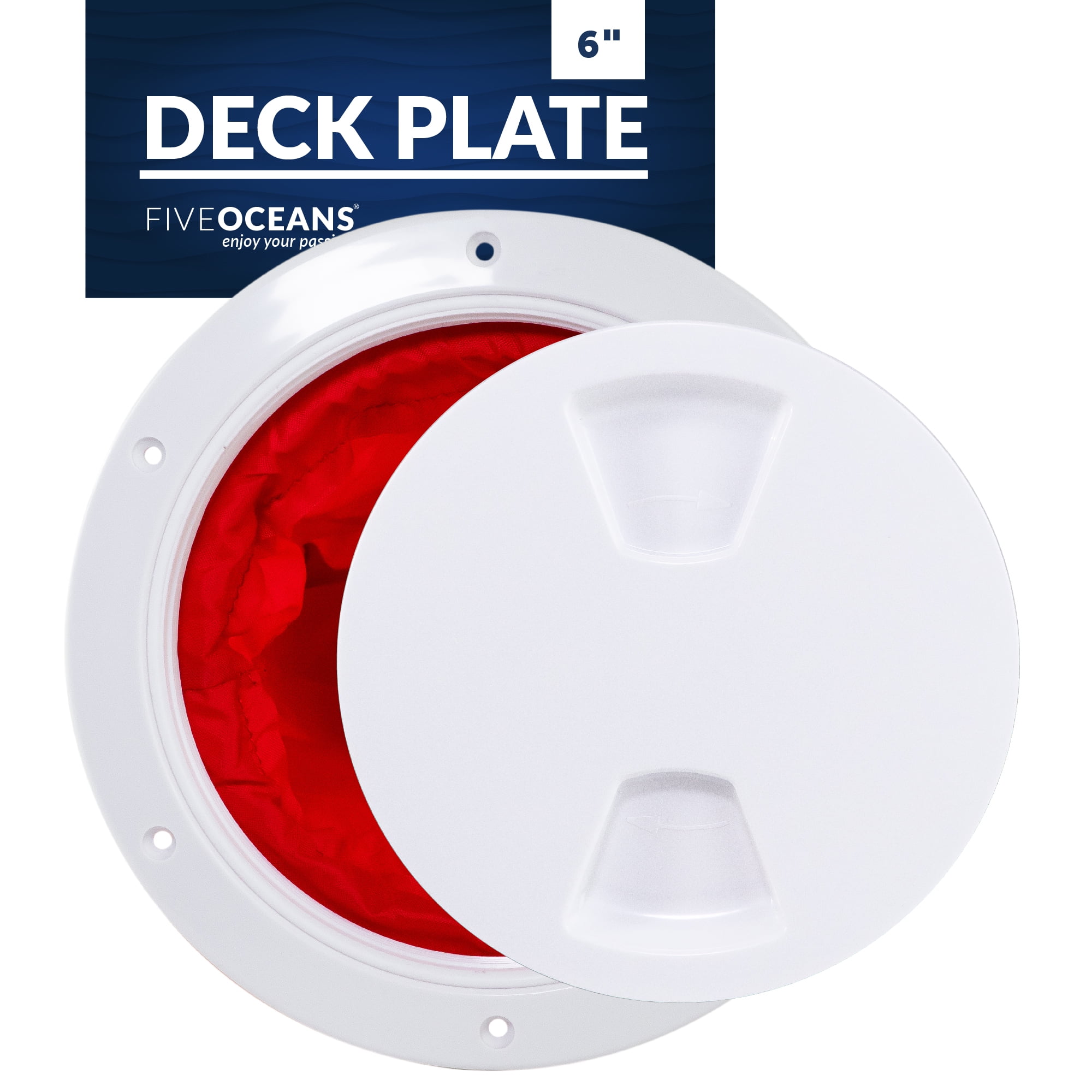 Five Oceans 5" Boat Hatch, Marine Round Inspection Deck Plate Hatch ...