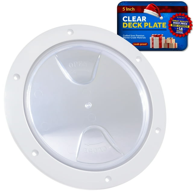 Five Oceans 5" Boat Hatch, Marine Round Inspection Deck Plate Hatch ...