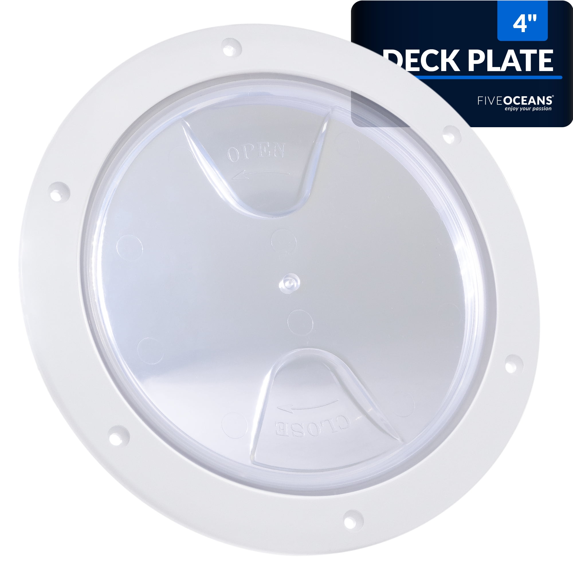 Five Oceans 8" Boat Hatch, Marine Round Inspection Deck Plate Hatch ...