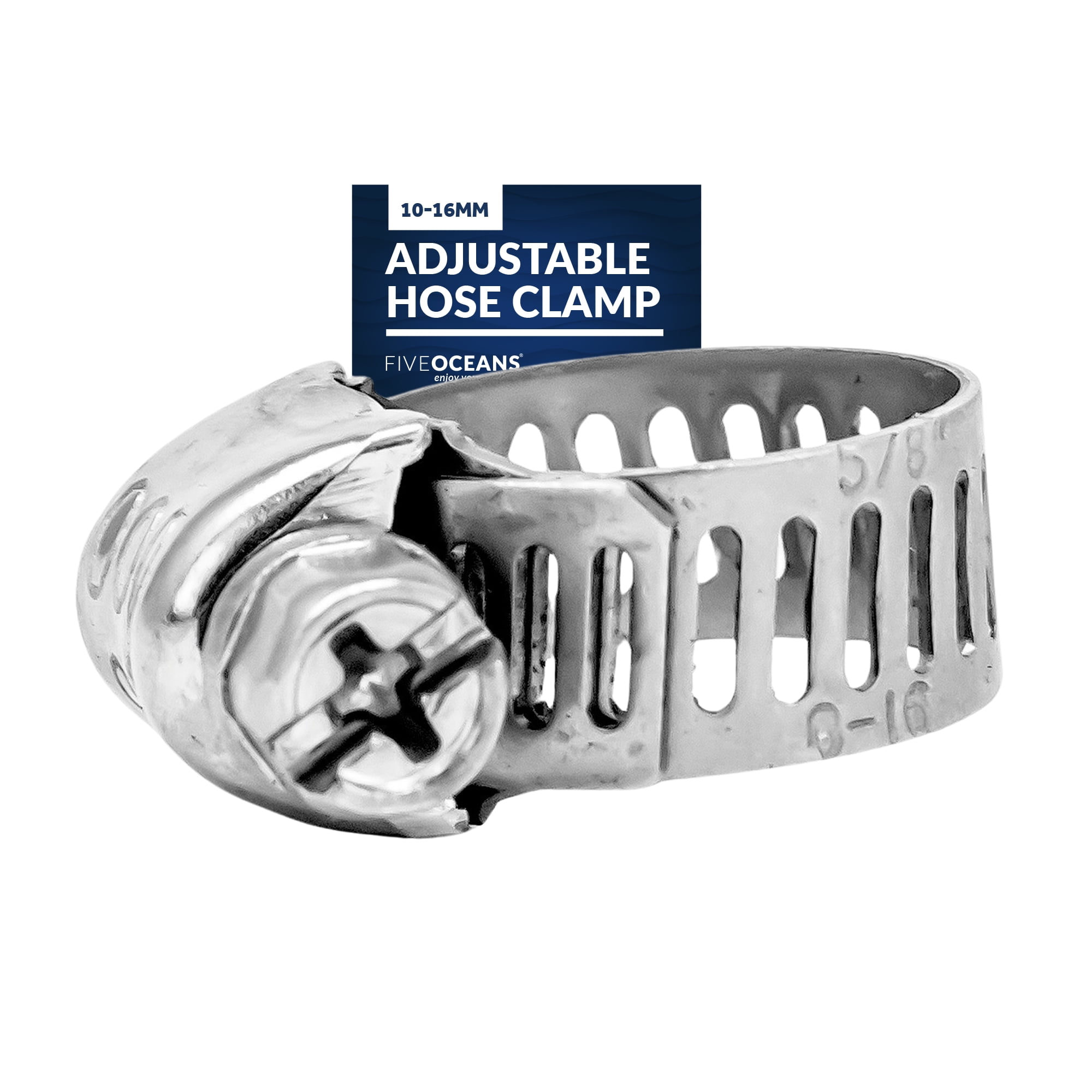 Five Oceans Adjustable Hose Clamp 10-16mm, Stainless Steel FO2324 ...