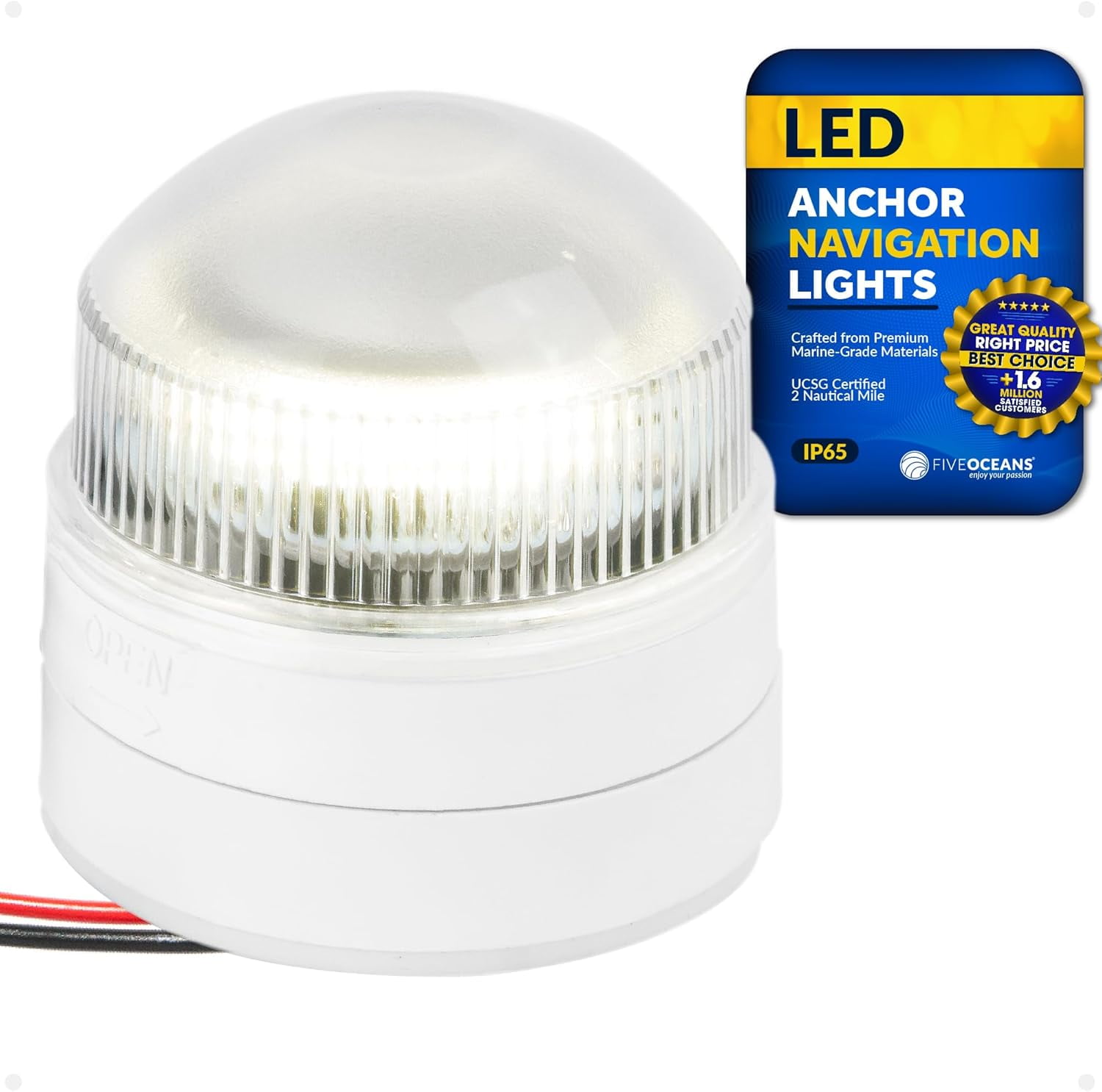 Five Oceans Anchor Light - Stern Lights for Boats, Boat Lights ...